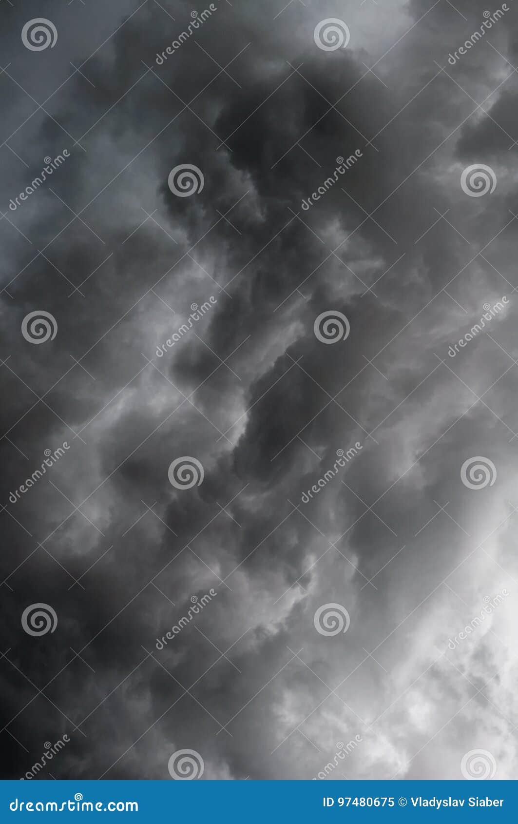 Stormy Grey Dramatic Clouds in the Sky before Thunderstorm Stock Image ...