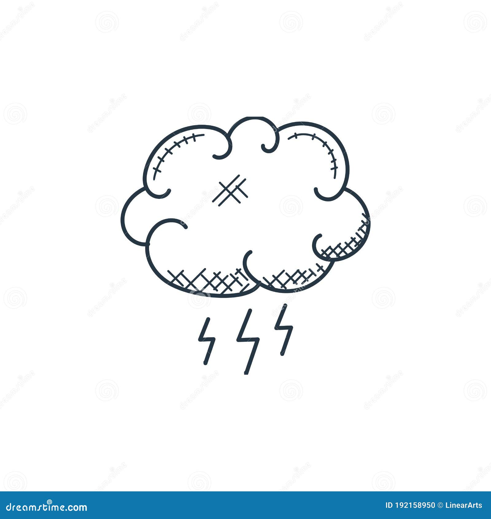 Stormy Icon. Trendy Stormy Logo Concept On White Background From Vector ...