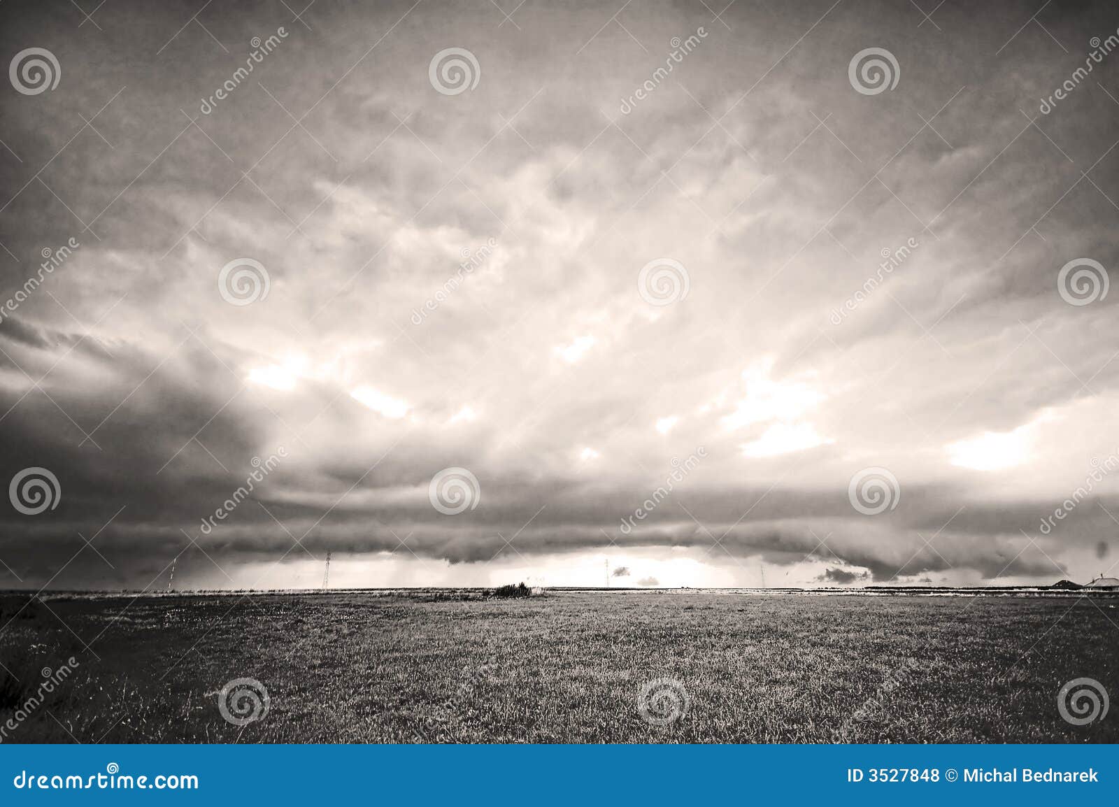 Stormy landscape stock photo. Image of field, rainy, countryside - 3527848
