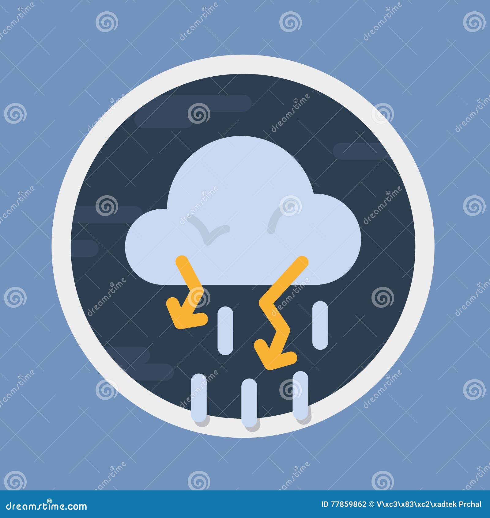 Stormy Icon. Trendy Stormy Logo Concept On White Background From Vector ...