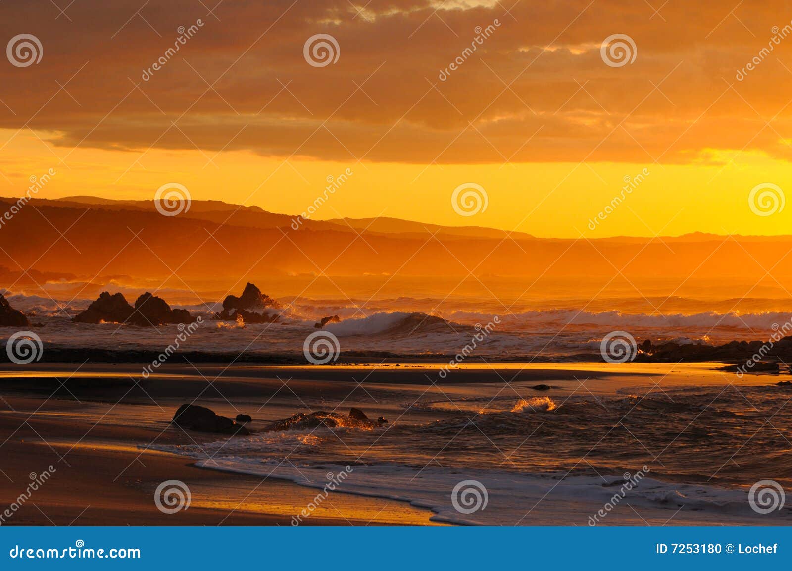 Stormy November Beach Sunset Stock Photo - Image of sand, november: 7253180