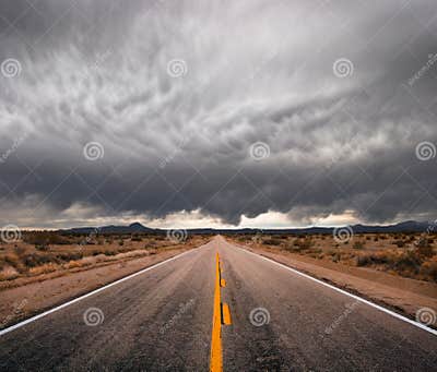Stormy Road stock image. Image of stormy, street, journey - 18109305