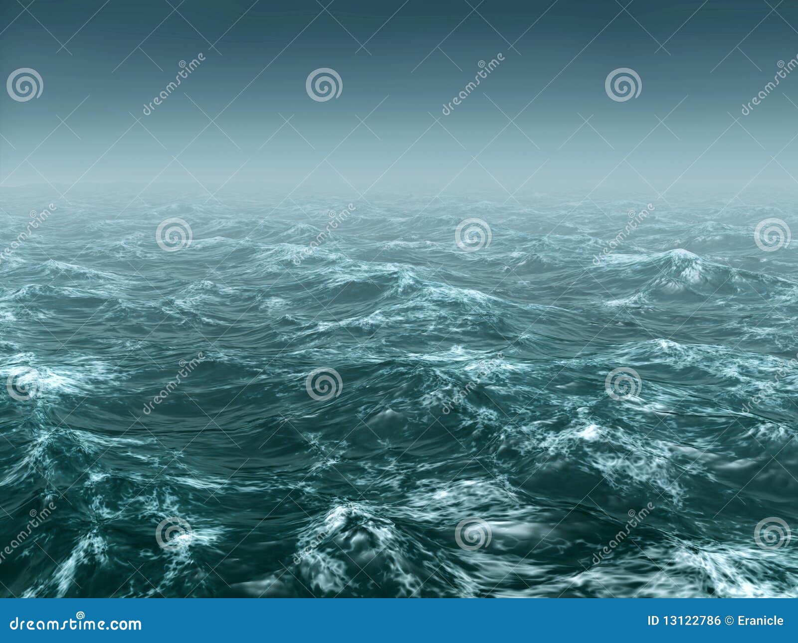 Stormy sea stock illustration. Illustration of squall - 13122786