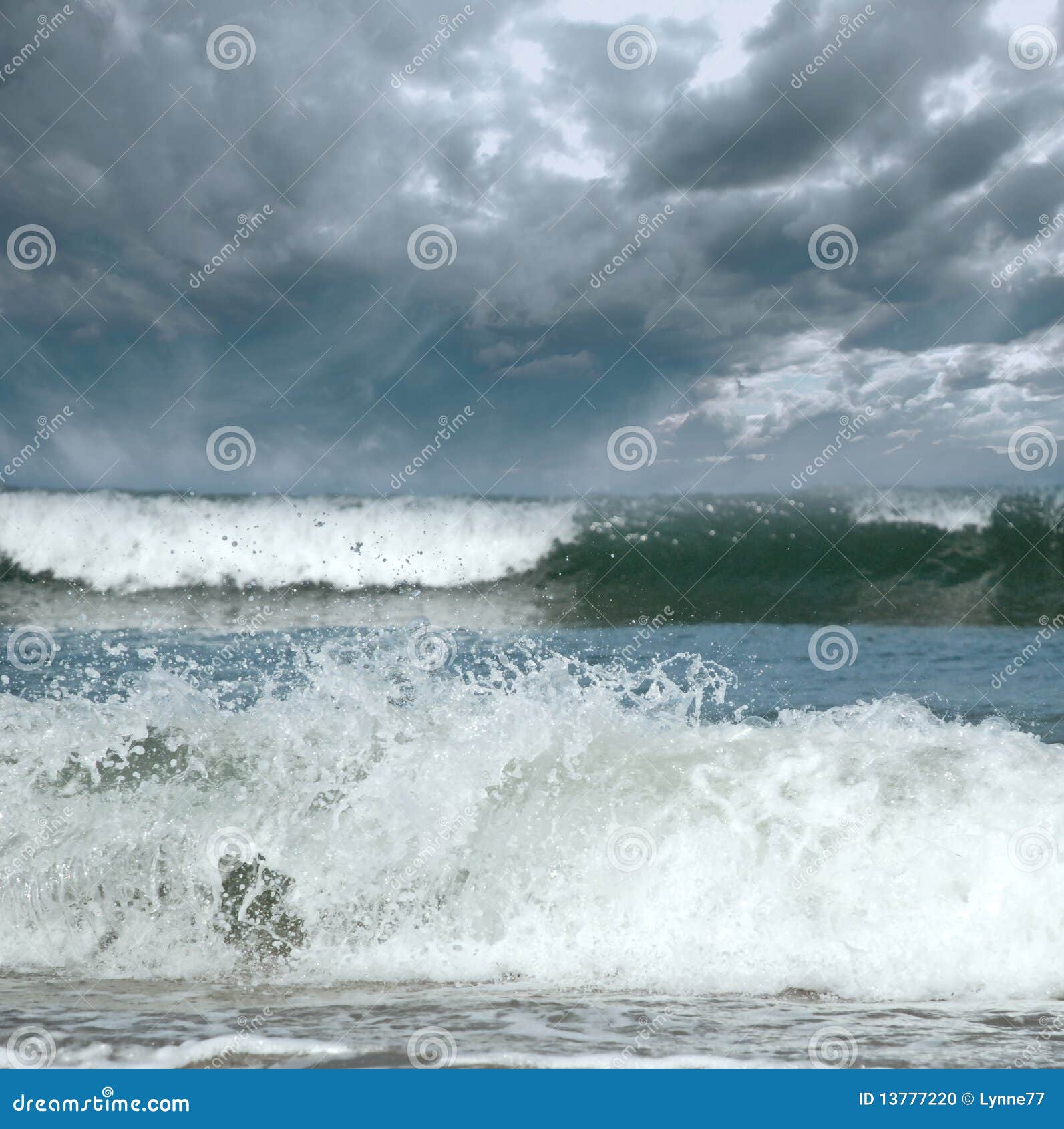 Stormy sea stock photo. Image of dark, spray, water, clouds - 13777220