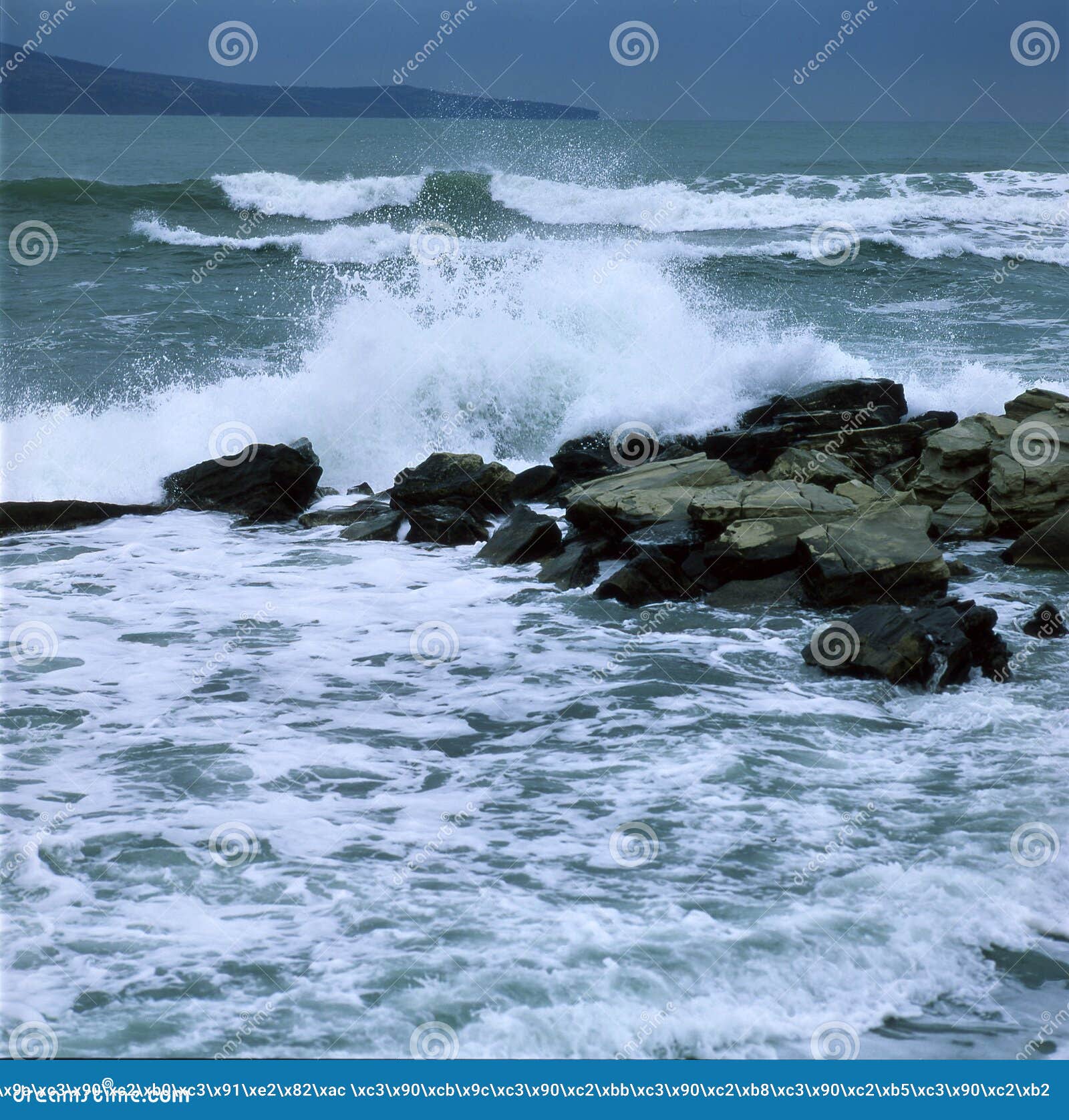 Stormy sea waves stock photo. Image of crash, rushing - 88563268