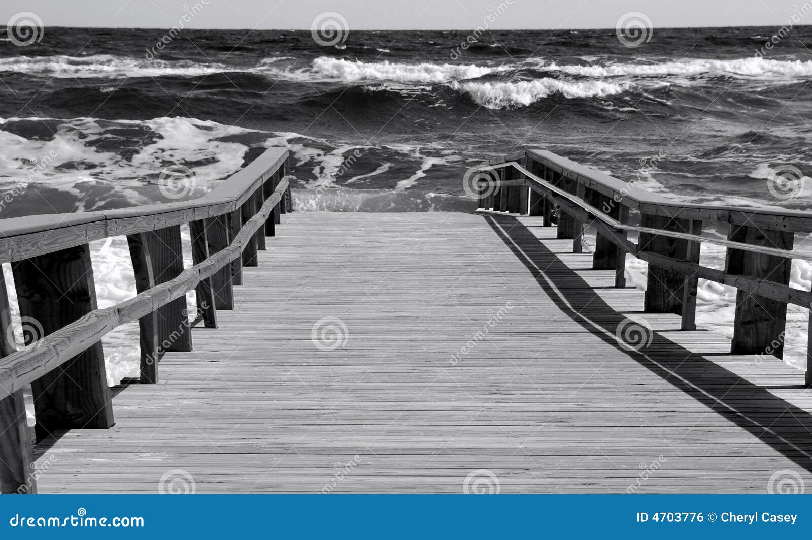 Stormy Seas by Dock stock photo. Image of choppy, ocean - 4703776