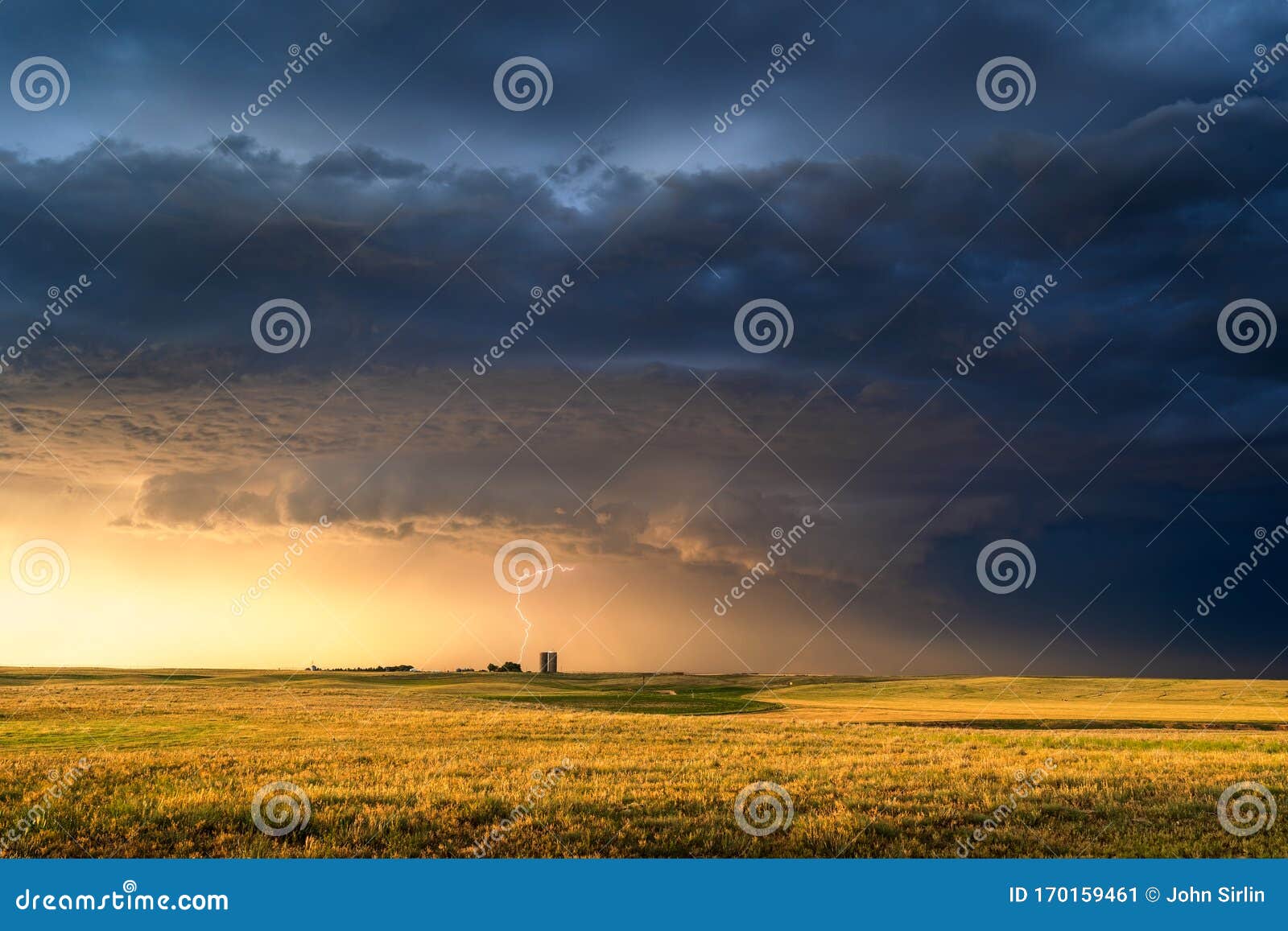 Stormy Sky with Dramatic Sunlight at Sunset Stock Image - Image of blue ...