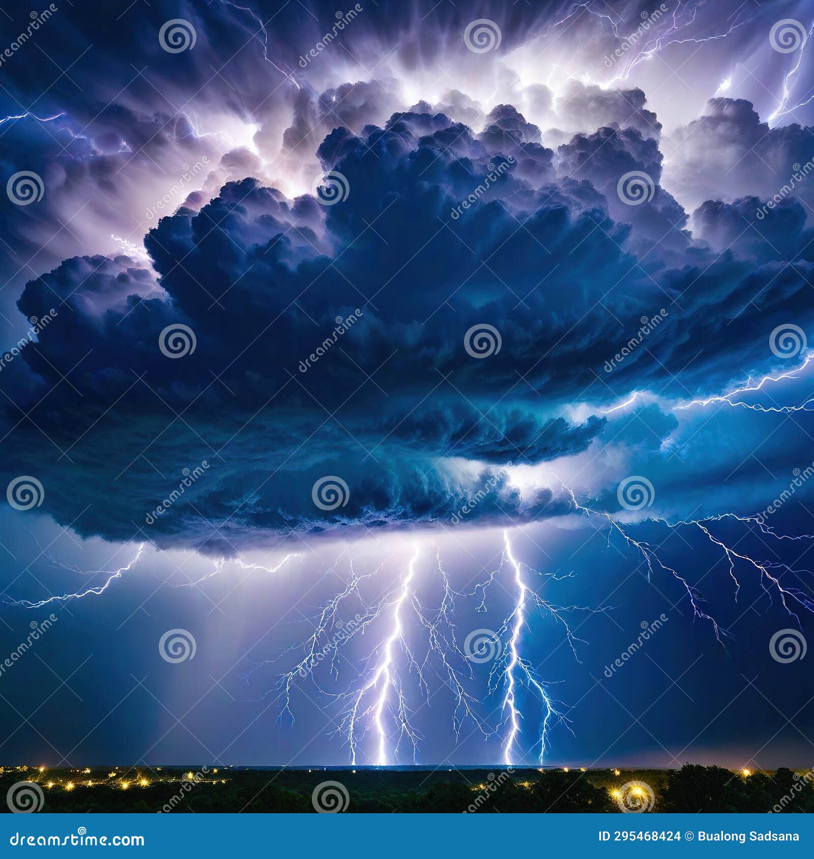 Lightning Strikes And Sparks, Electrical Energy On Transparent ...