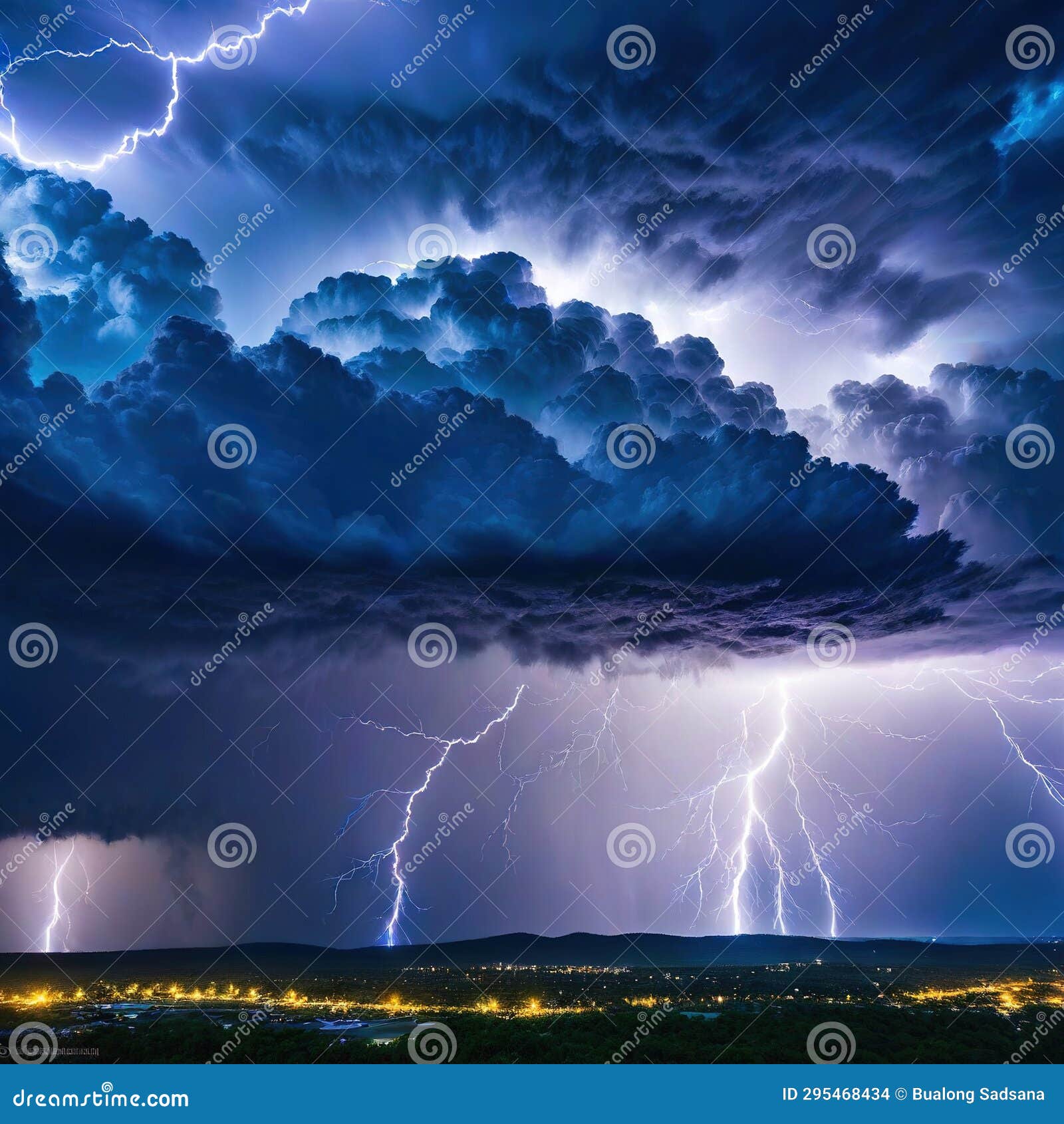 Lightning Strikes And Sparks, Electrical Energy On Transparent ...