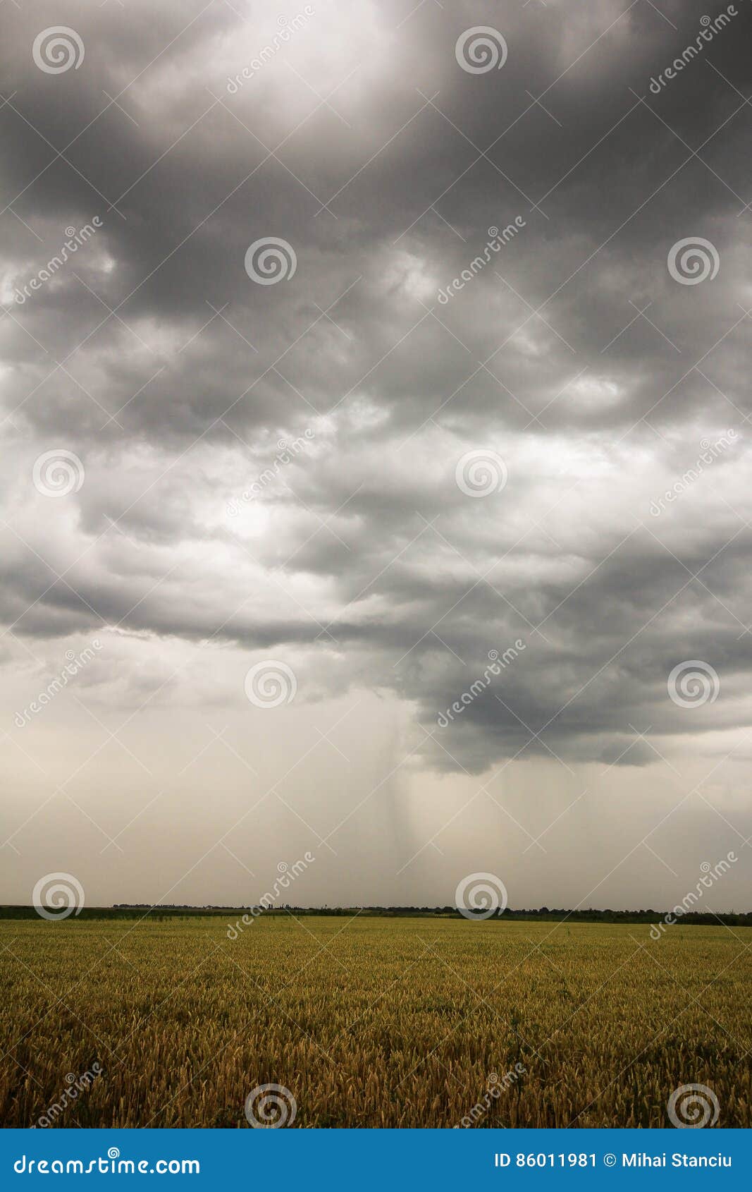 Stormy sky over the fields stock image. Image of stormy - 86011981