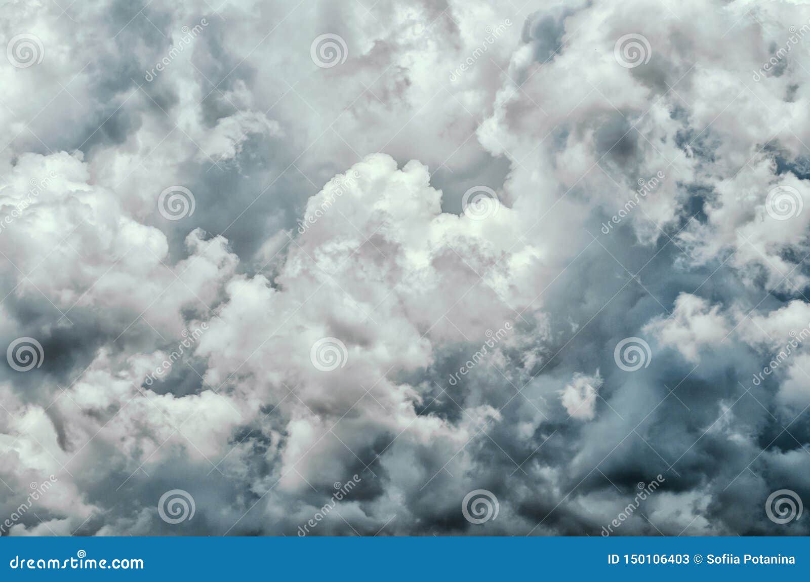 Stormy Sky Pattern with Clouds Stock Image - Image of clouds, gloomy ...