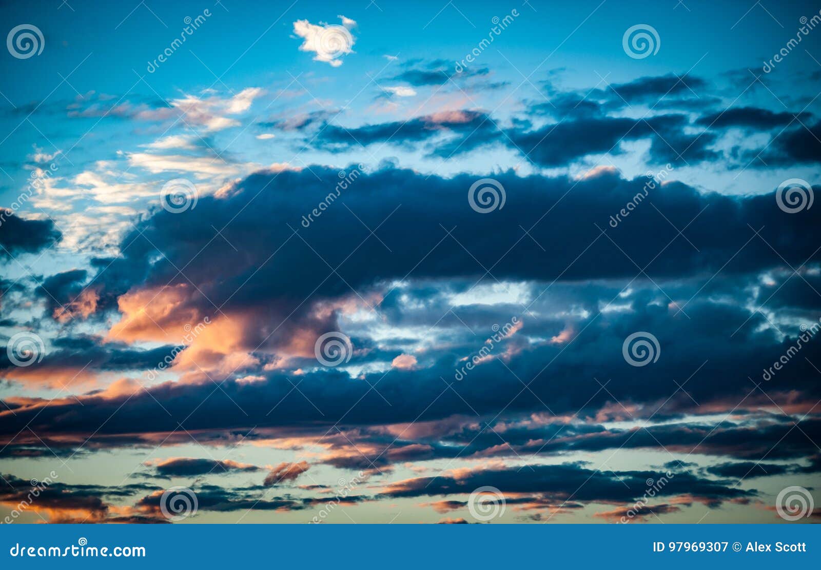 Stormy sky stock image. Image of unsettled, sunset, environment - 97969307