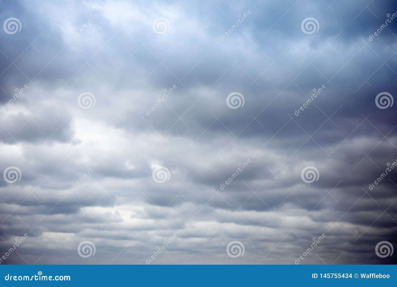 Stratus Clouds Are One Primary Types Of Cloud Structures. Stock Photo ...