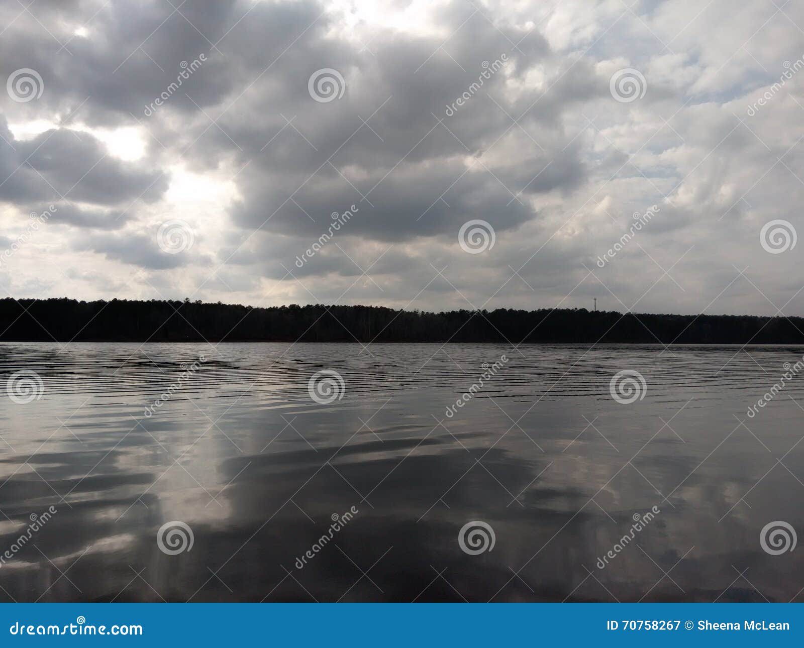Stormy Water stock image. Image of river, clouds, calm - 70758267