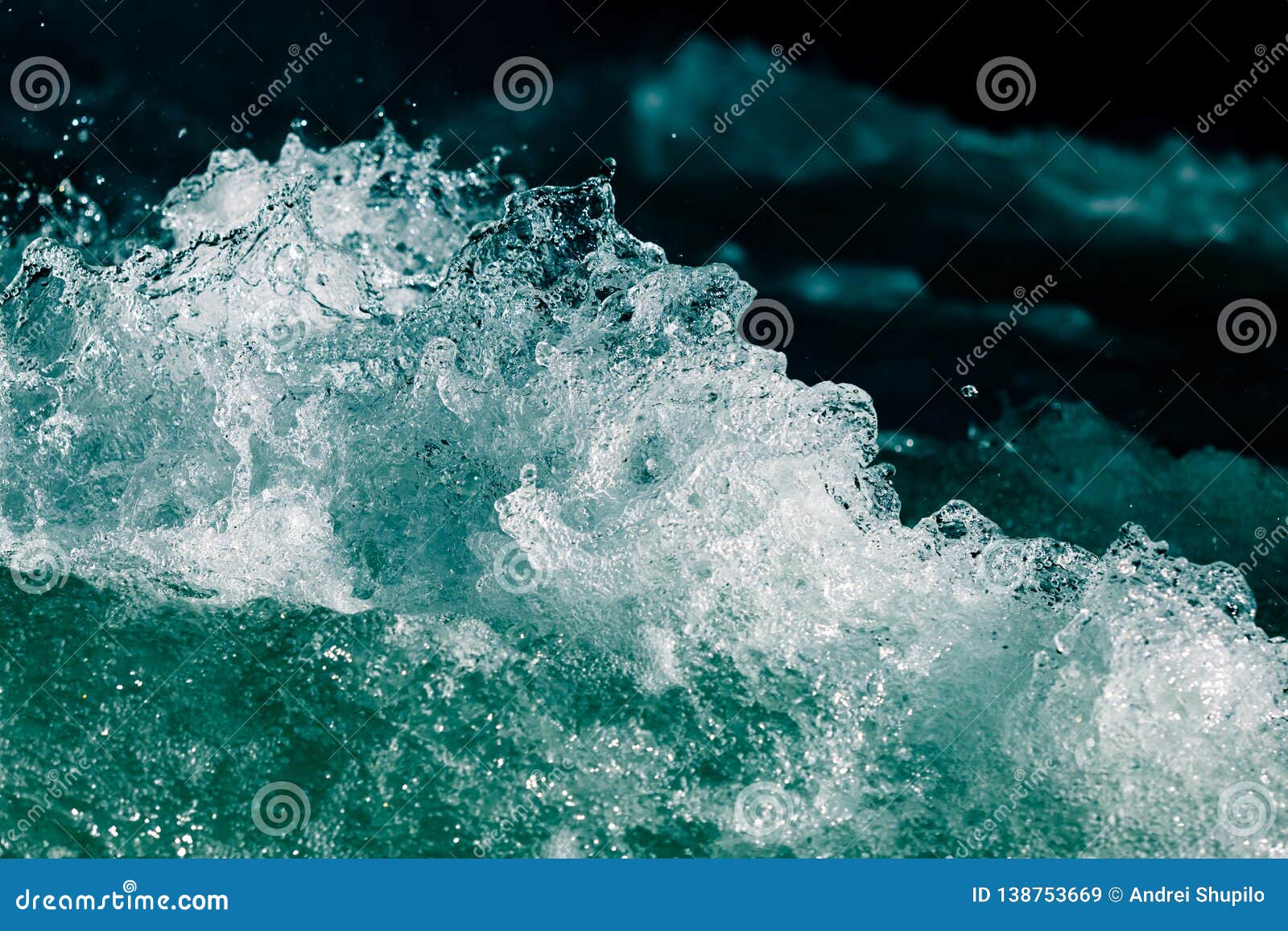 Stormy Waves in the Ocean As a Background Stock Image - Image of blue ...