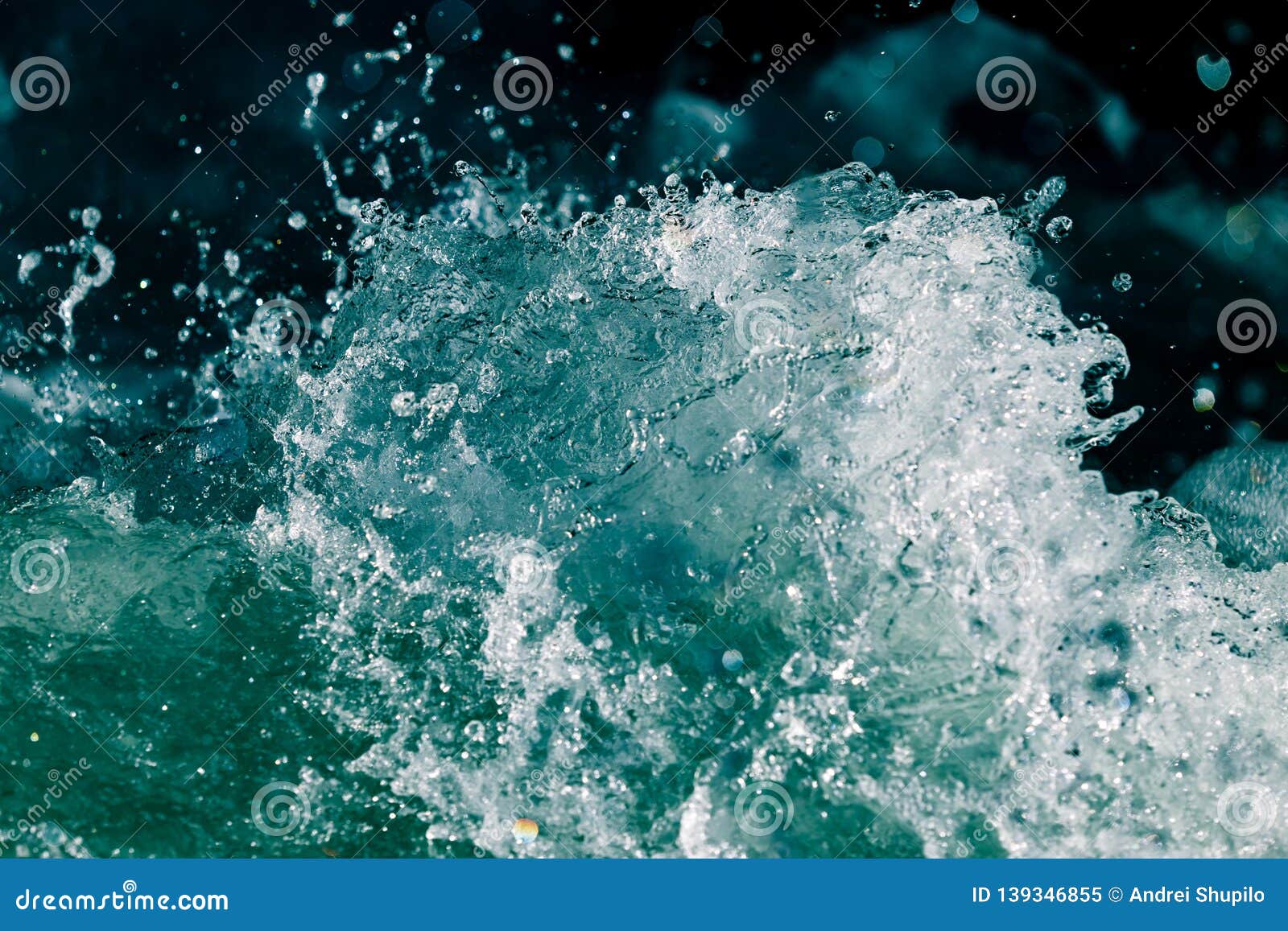 Stormy Waves in the Ocean As a Background Stock Image - Image of blue ...
