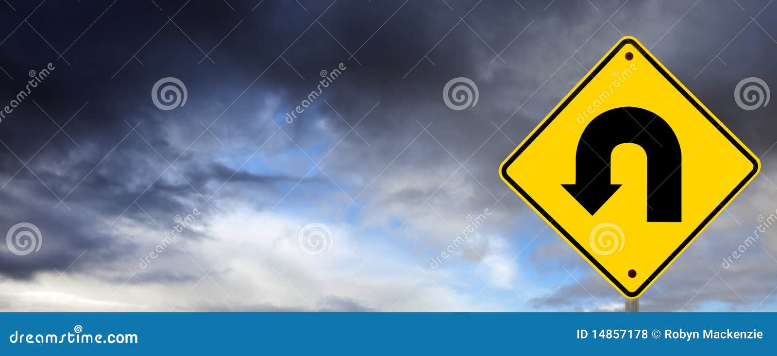 Stormy Weather Ahead - U Turn Stock Photo - Image of decision, storm ...