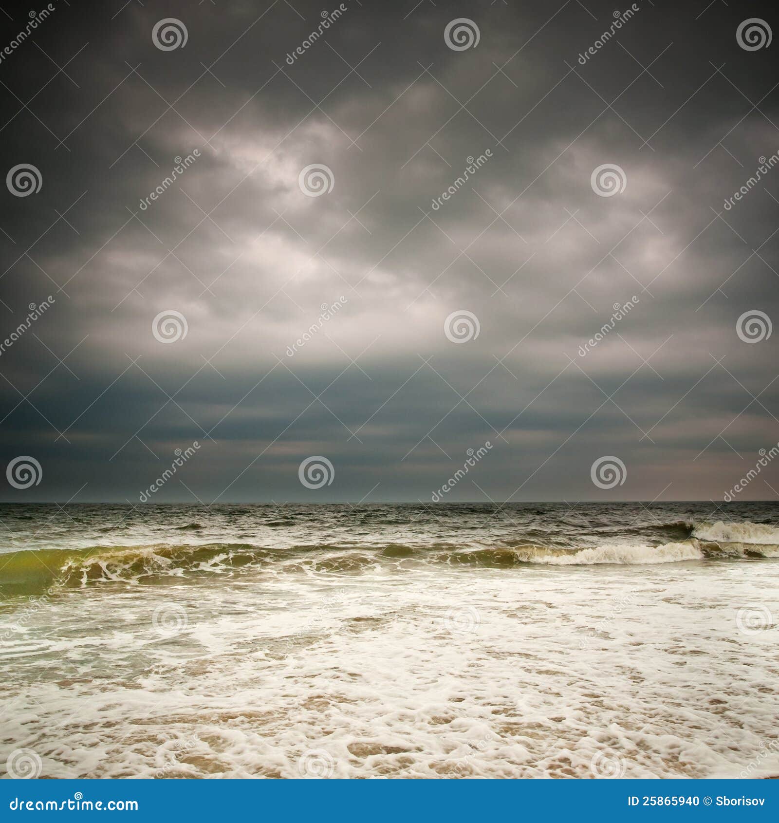 Stormy Weather, Atlantic Ocean Stock Photo - Image of moody, beach ...