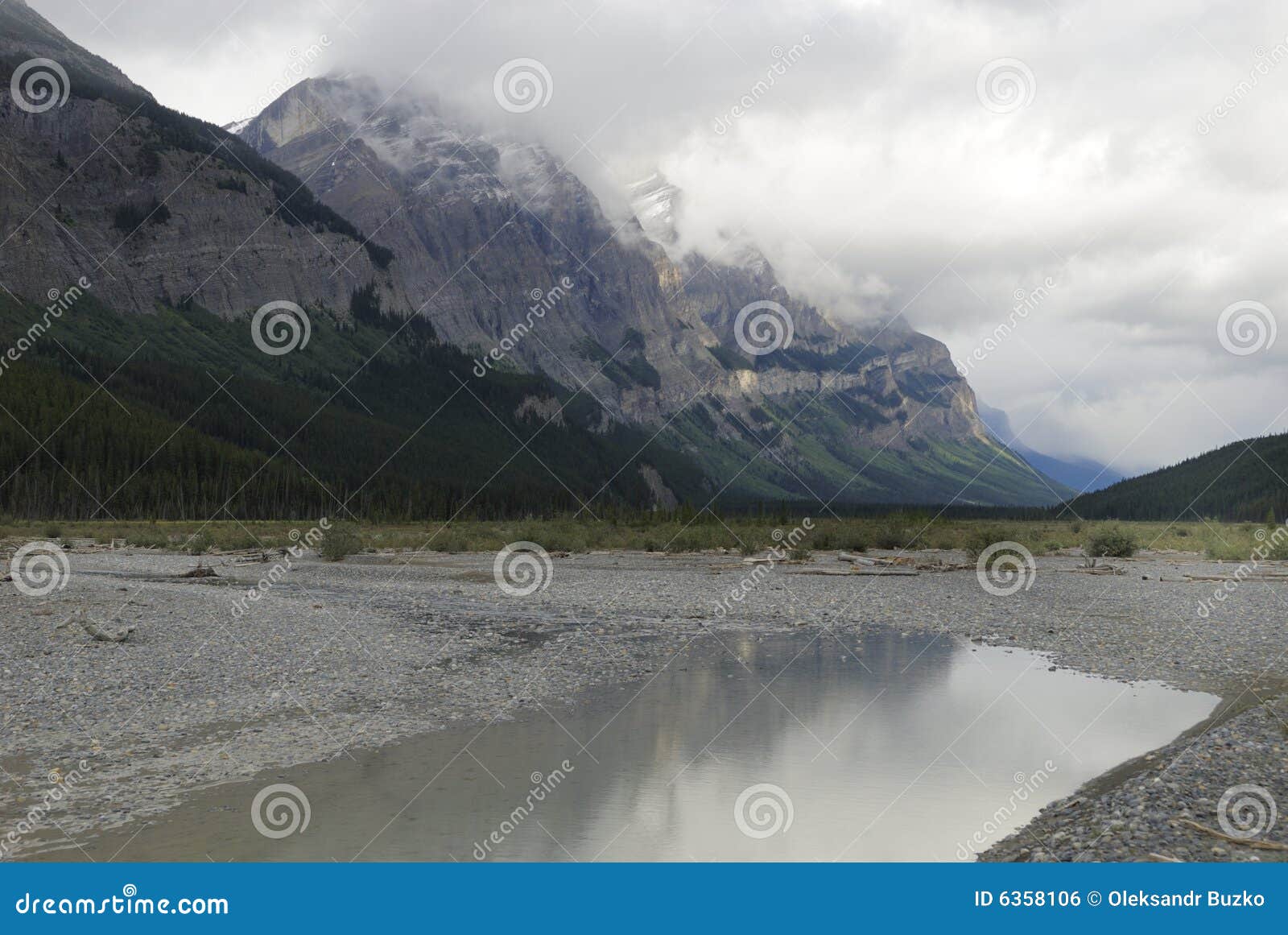 Stormy Weather in Canadian Rockies Stock Photo - Image of remote ...