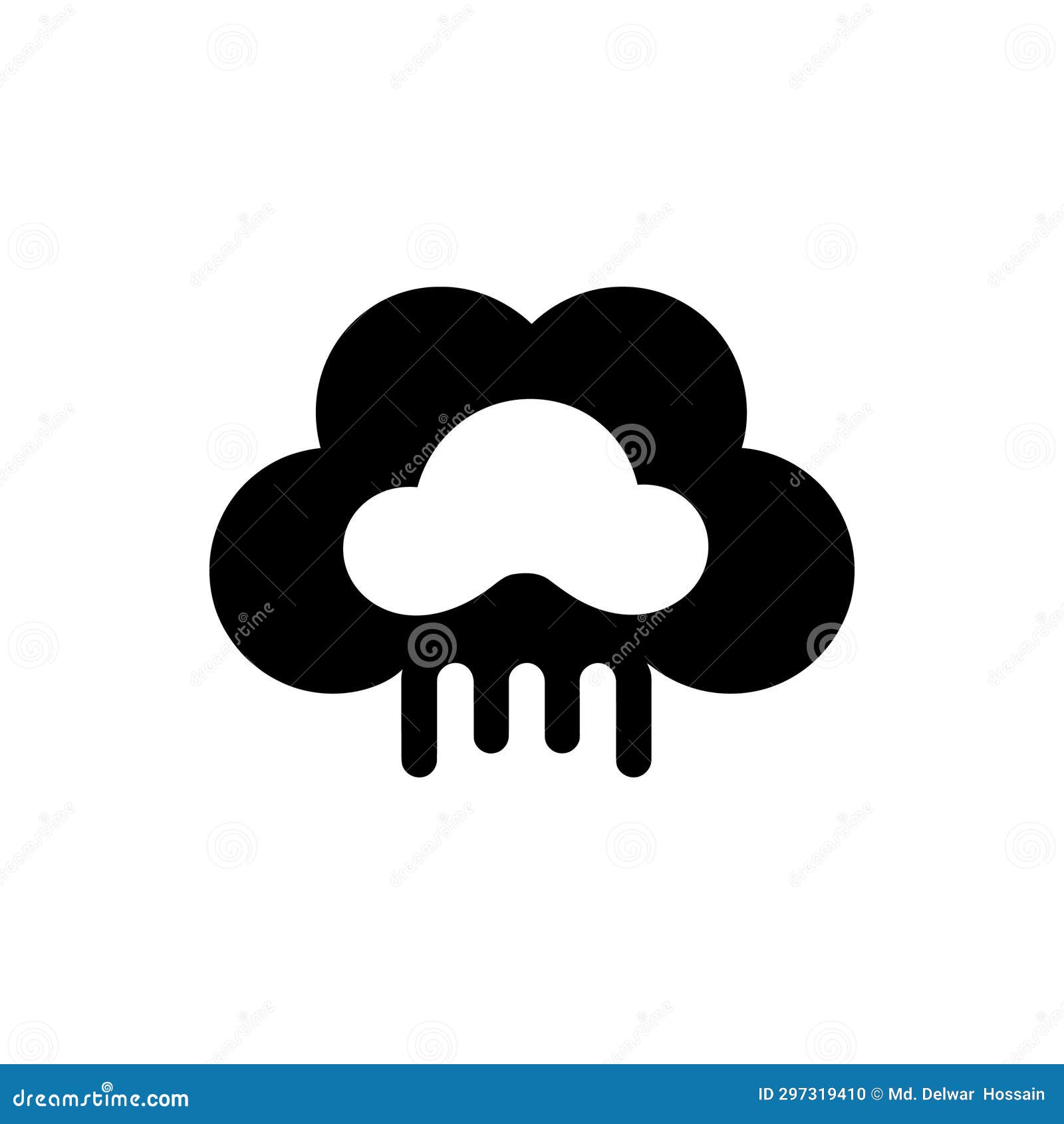 Stormy Weather Icon stock vector. Illustration of sign - 297319410