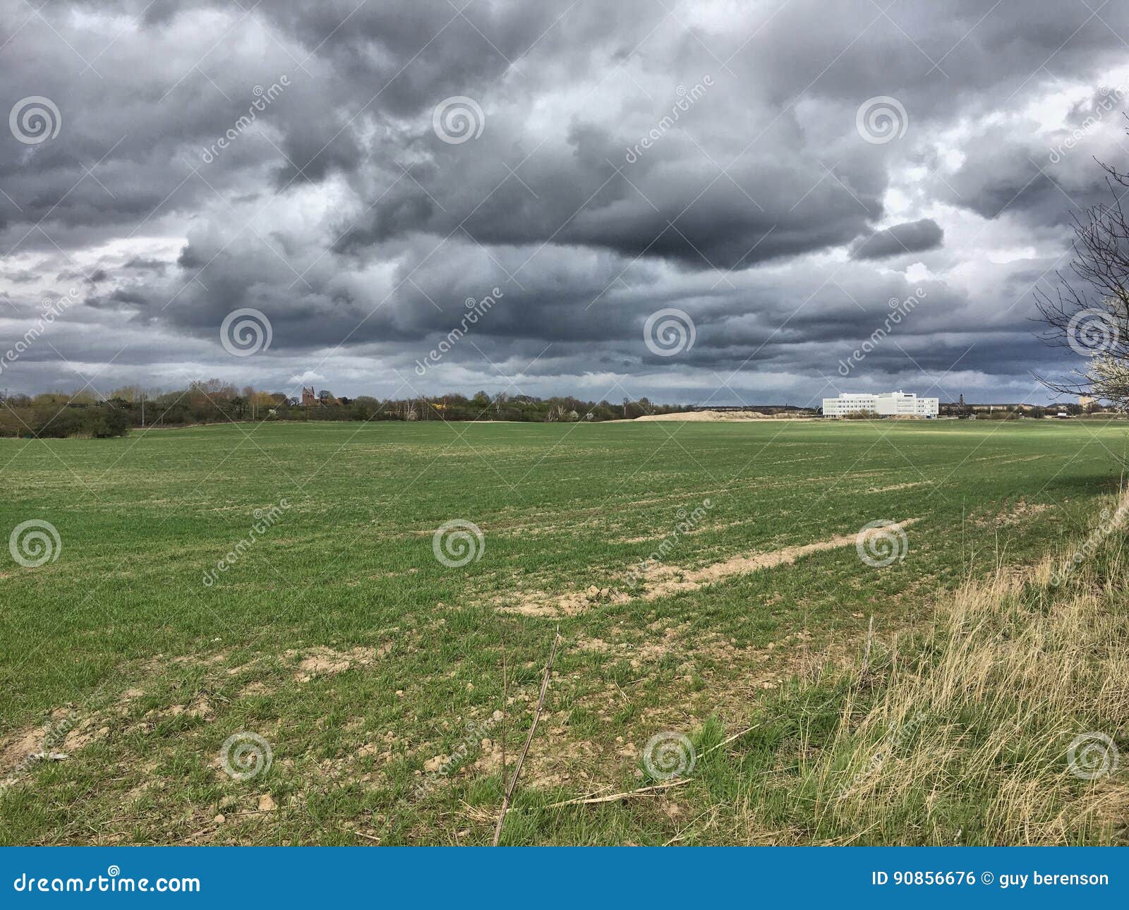 Stormy Weather in the Spring Time Stock Photo - Image of mile, windy ...