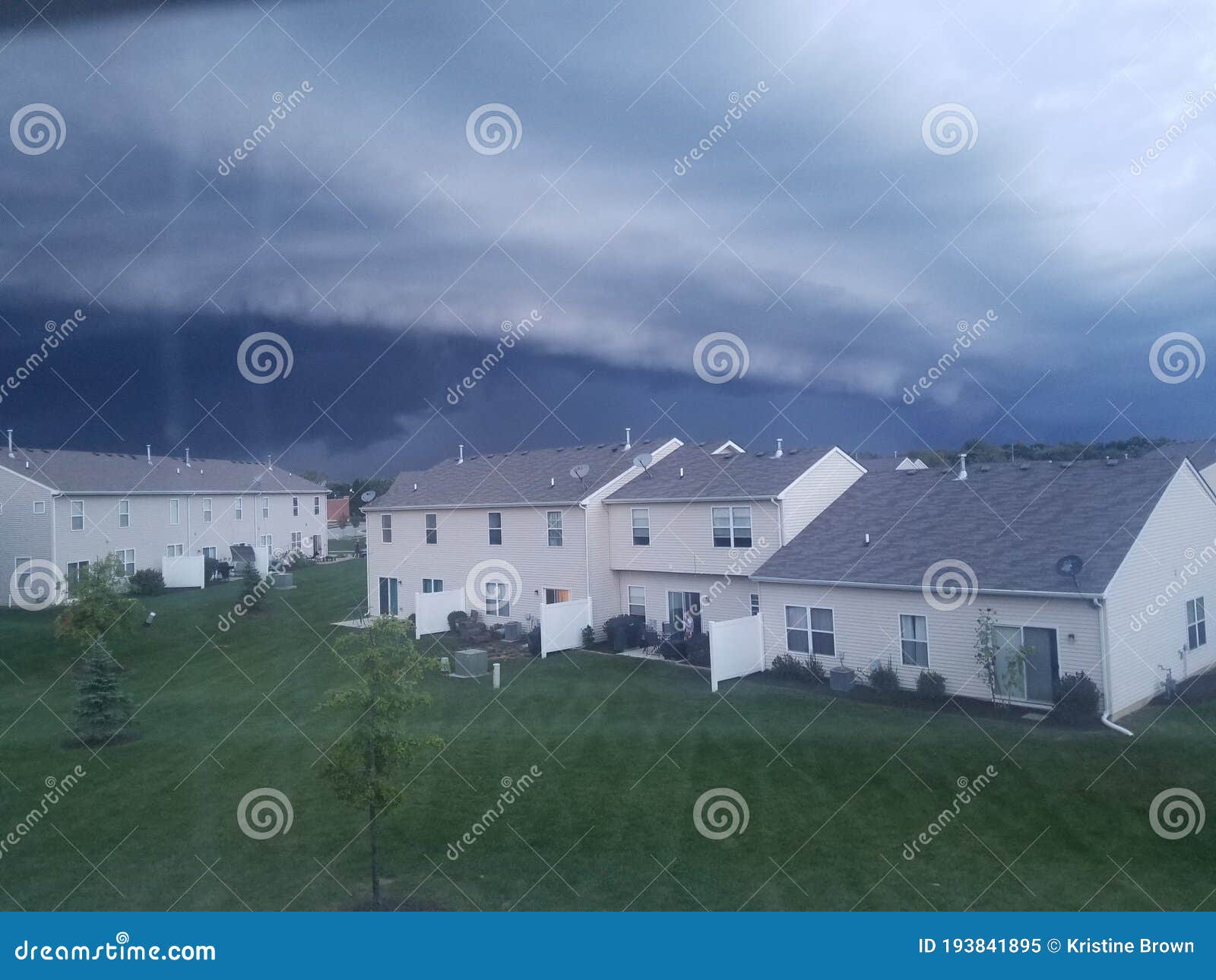 Storn Clouds Coming To Take Over Pretty Day Stock Image - Image of ...