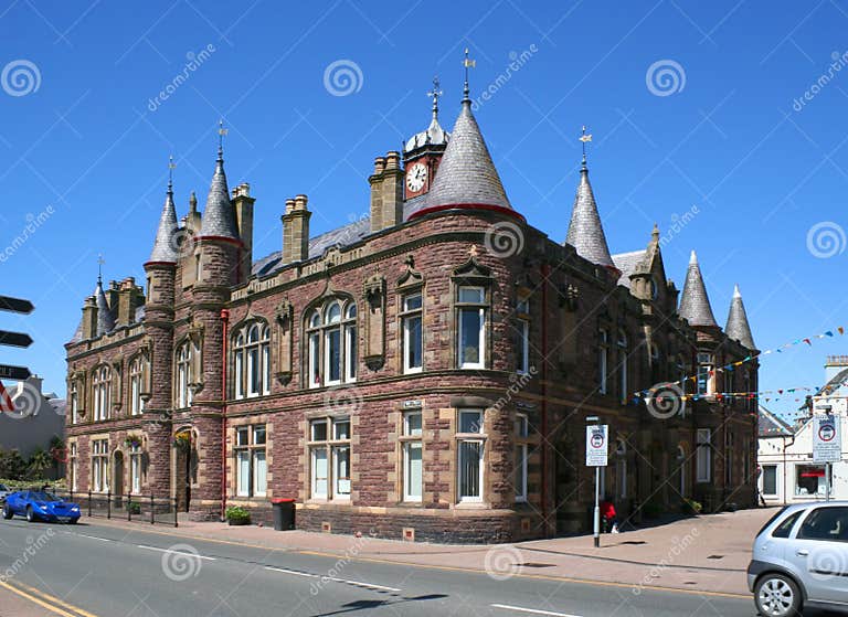 Stornoway town hall stock photo. Image of western, exterior - 1468042