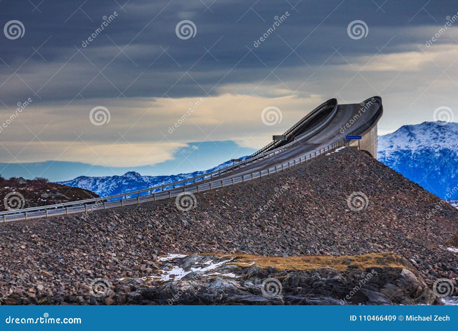 Storseisundet Bridge the Main Attraction of the Atlantic Road Stock ...