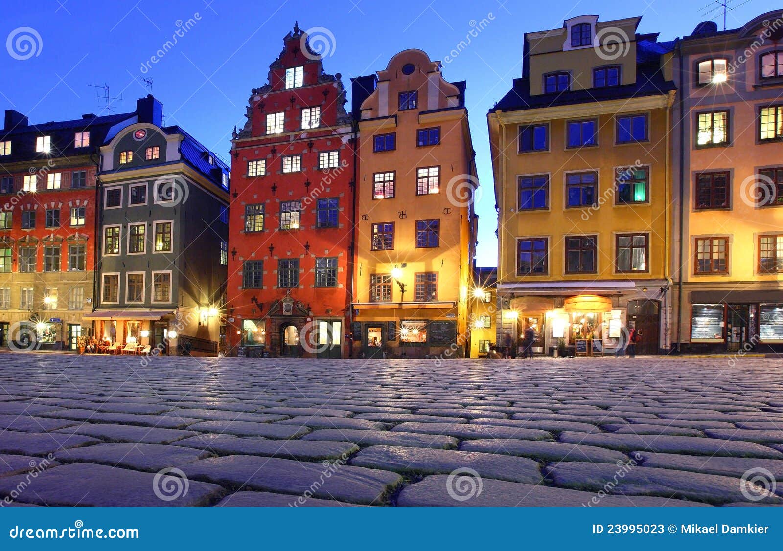 Gamla Stan Quarter And Cathedral In Vasteras, Sweden Royalty-Free Stock ...