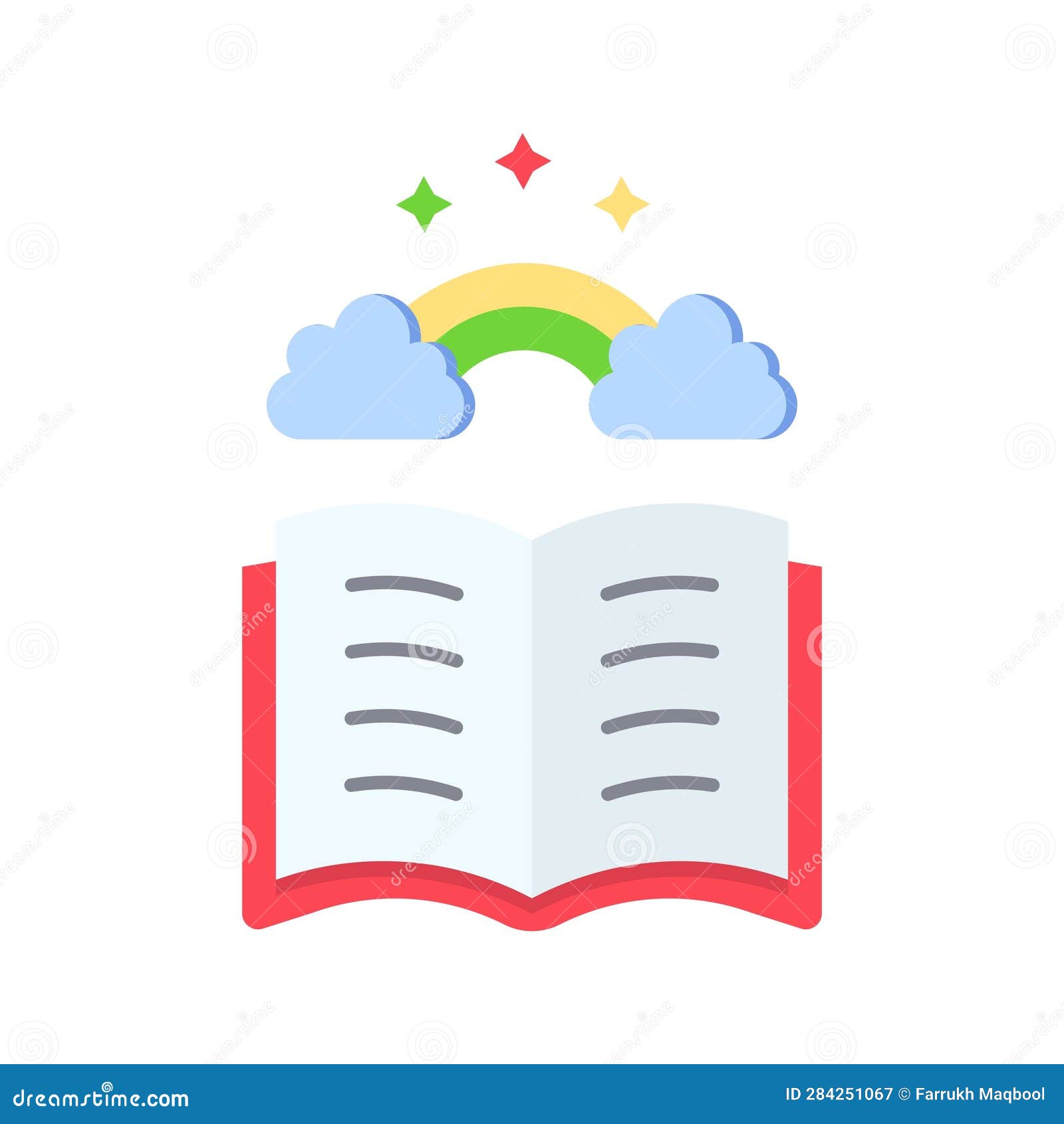 Story Book Icon Image. stock vector. Illustration of knowledge - 284251067