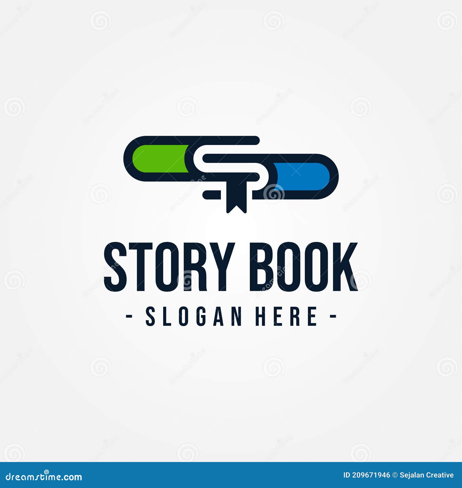 Story Book Logo Design Template Stock Vector - Illustration of business ...