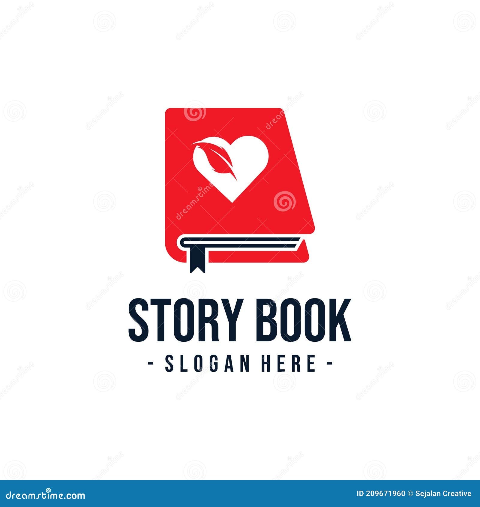 Story Book Logo Design Template Stock Vector - Illustration of modern ...