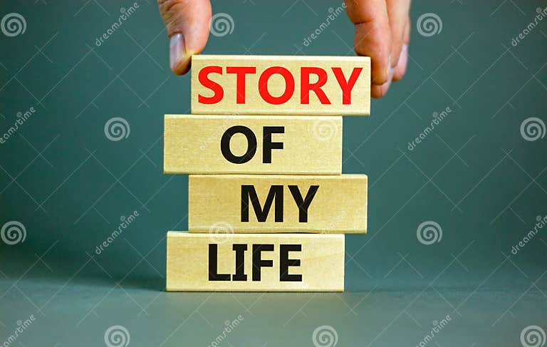 Story Of My Life And Storytelling Symbol Concept Words Story Of My Life On Wooden Blocks