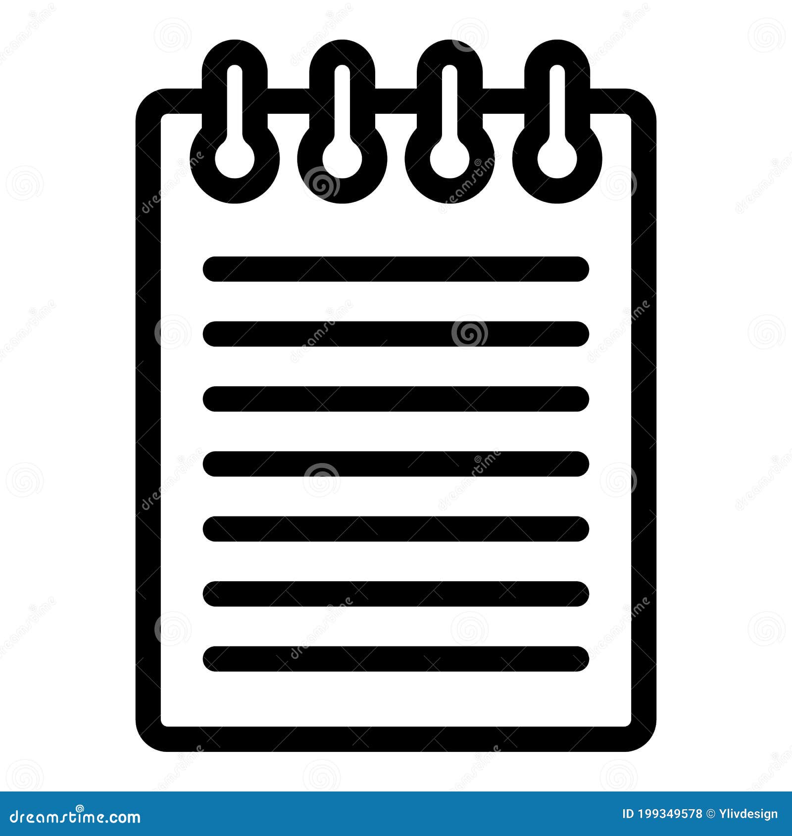 Scenario Outline Icon. Simple Linear Element Illustration. Isolated ...