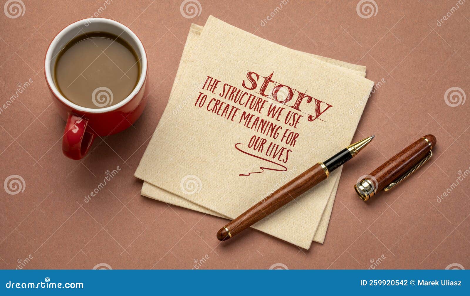 Story - the Structure we Use To Create Meaning for Ourselves Stock ...