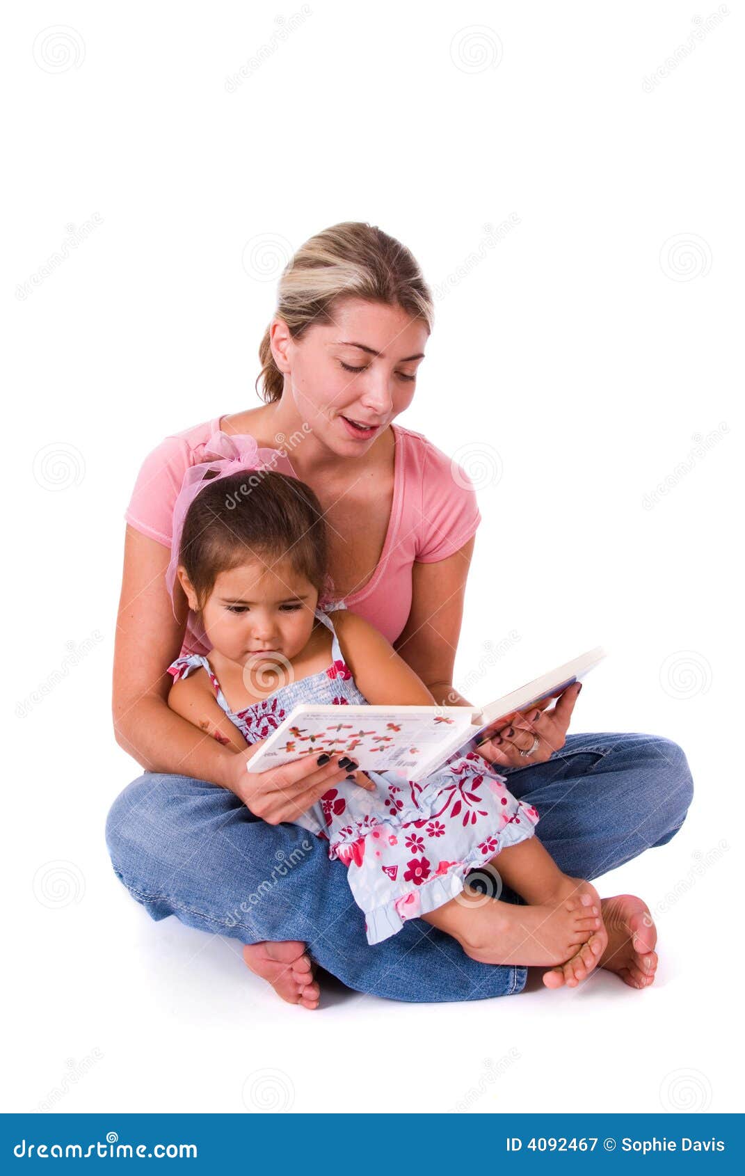 Story time. stock image. Image of female, dress, kids - 4092467