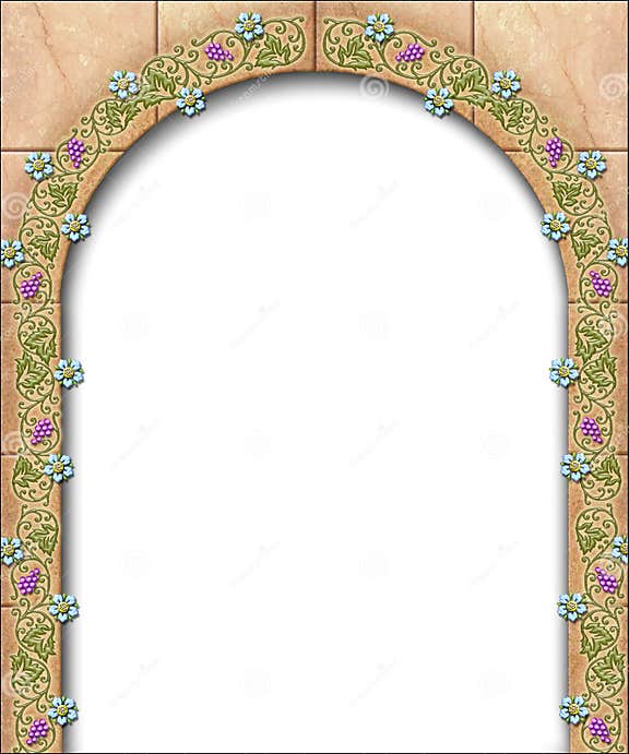 Storybook arch border stock illustration. Illustration of frame - 613893