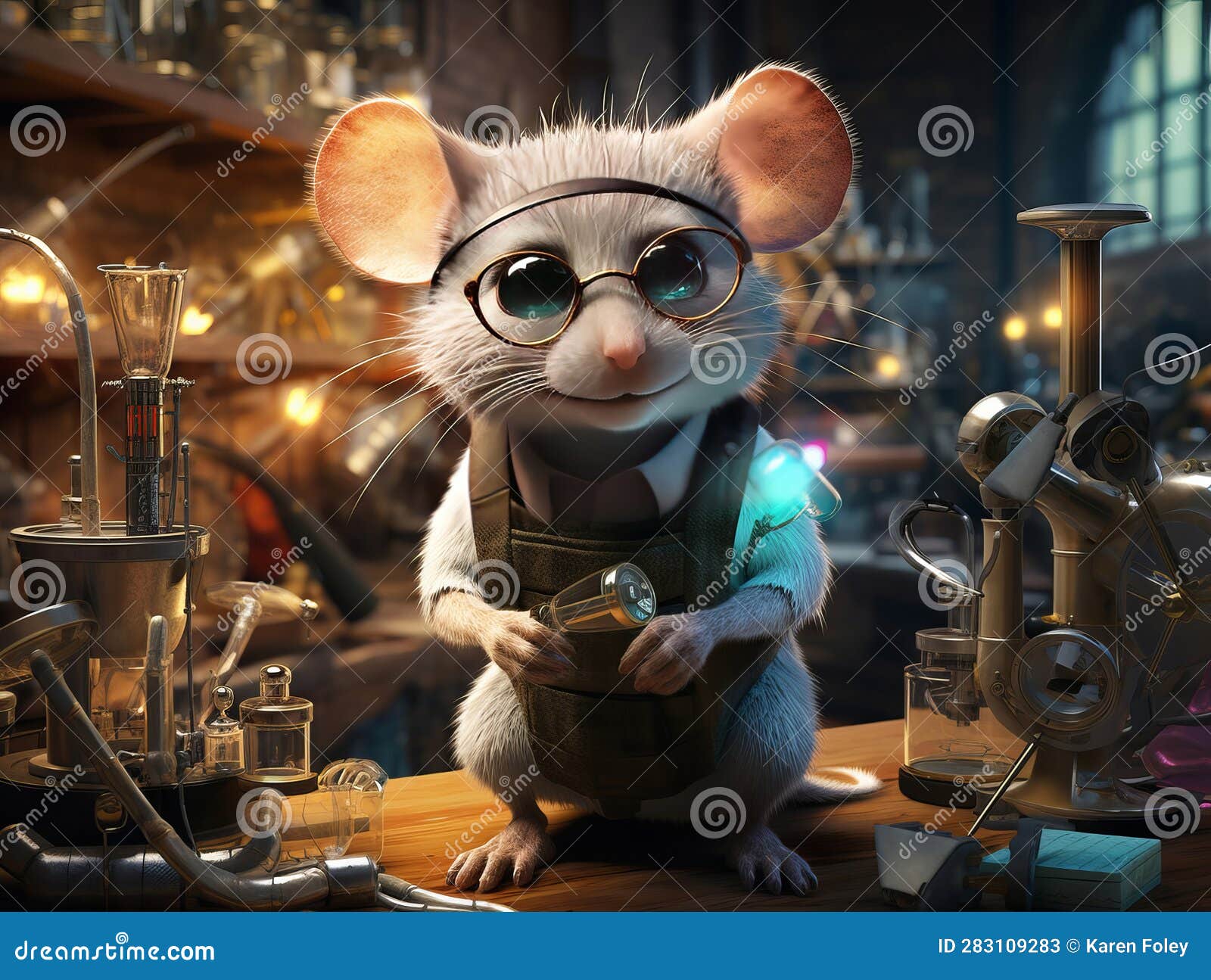 Laboratory Mouse stock illustration. Illustration of cartoon - 283109283