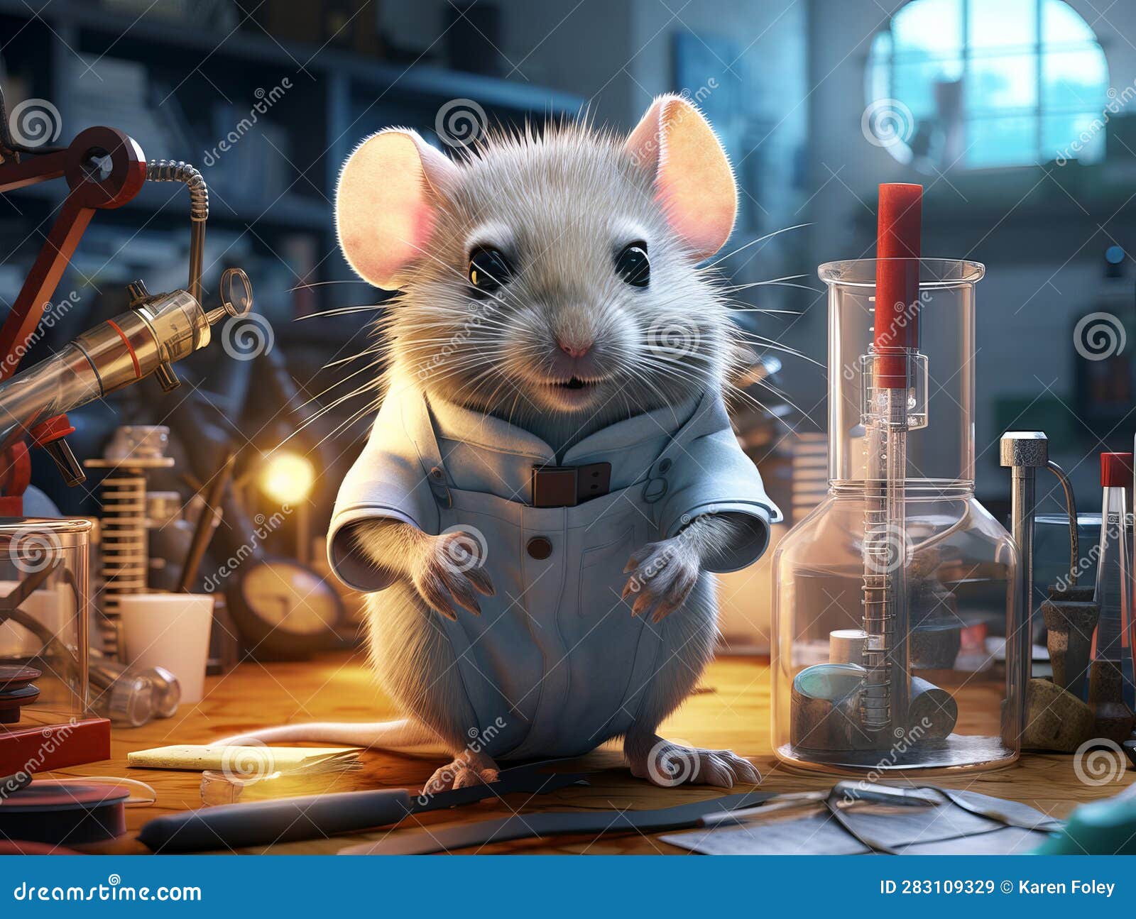 Laboratory Mouse stock illustration. Illustration of fantasy - 283109329