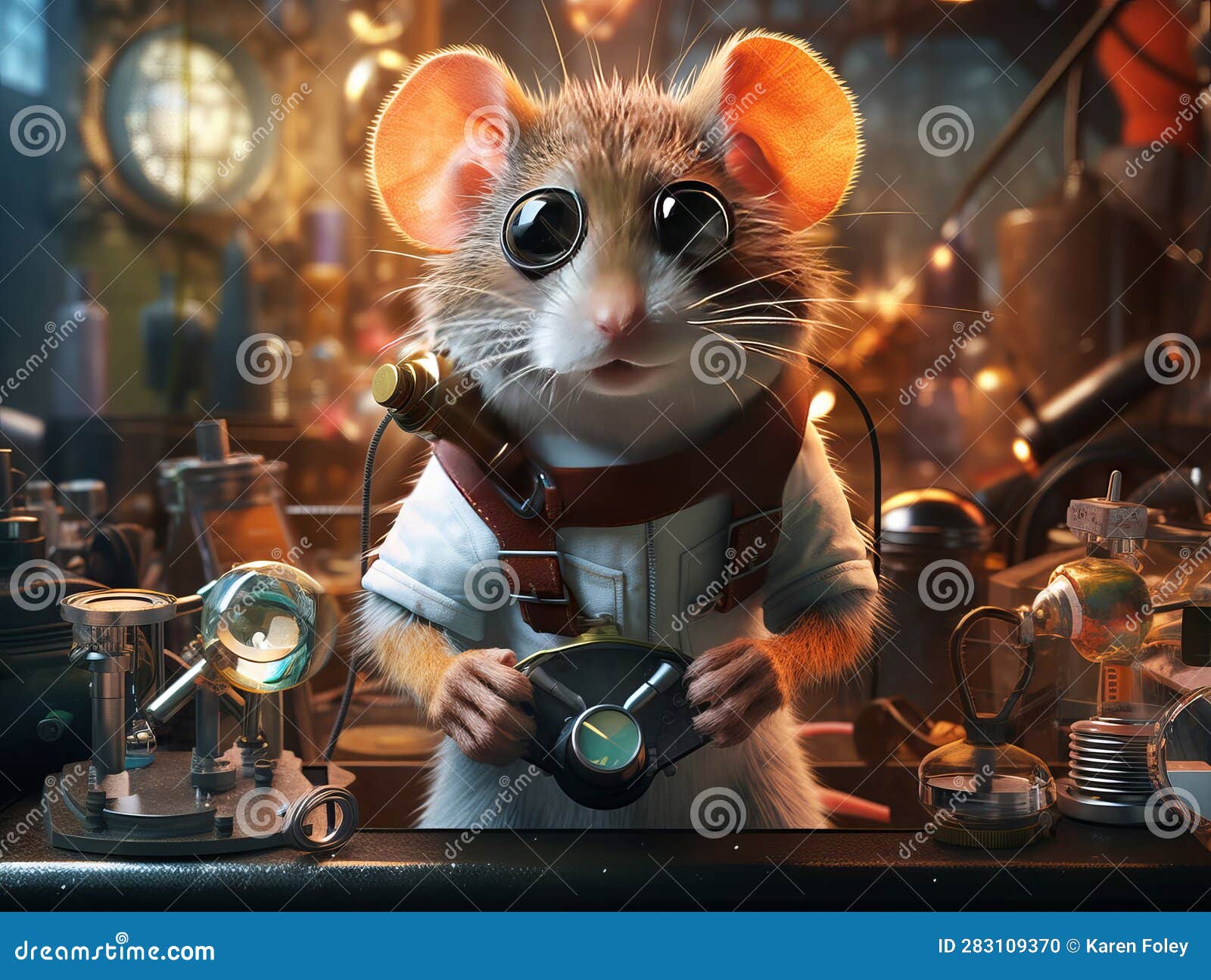 Laboratory Mouse stock illustration. Illustration of glasses - 283109370