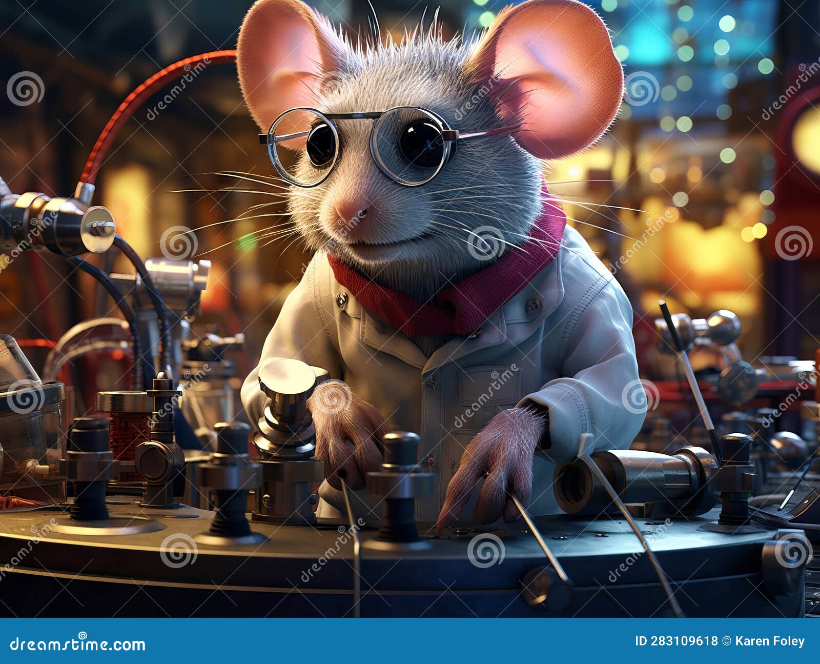 Laboratory Mouse stock illustration. Illustration of genius - 283109618