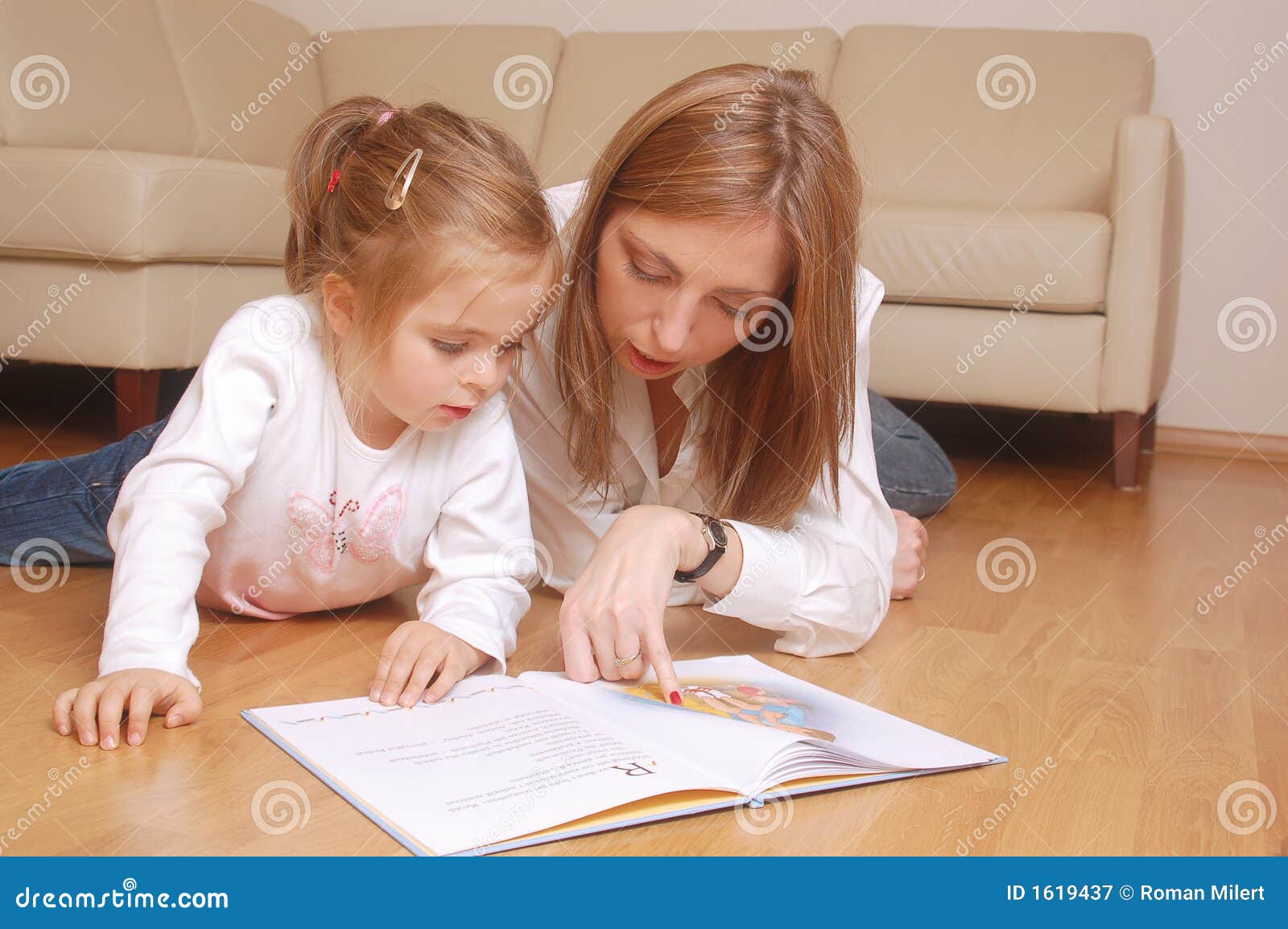 Storybook reading stock image. Image of childhood, imagination - 1619437
