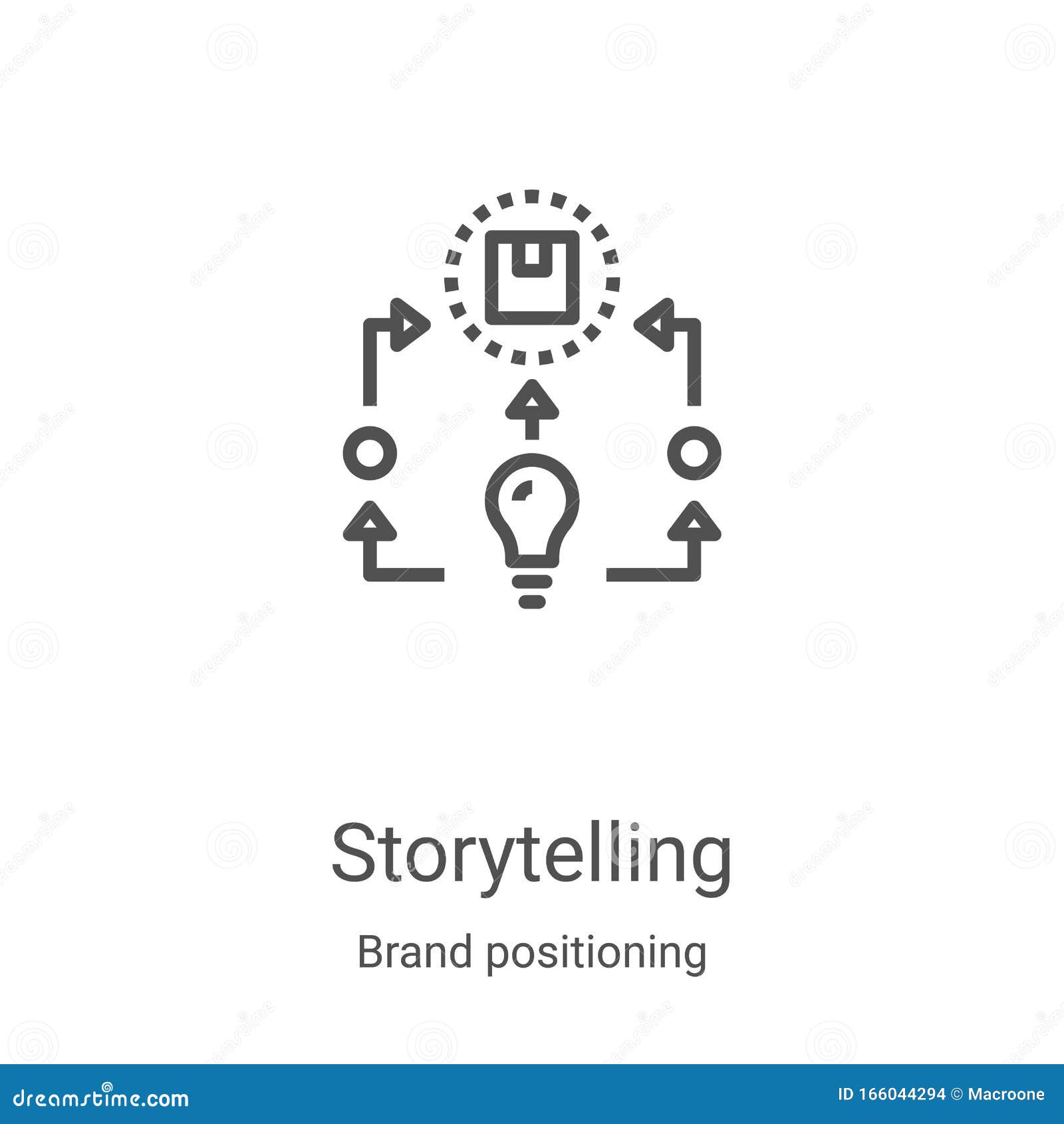 Storytelling Icon Vector from Brand Positioning Collection. Thin Line ...