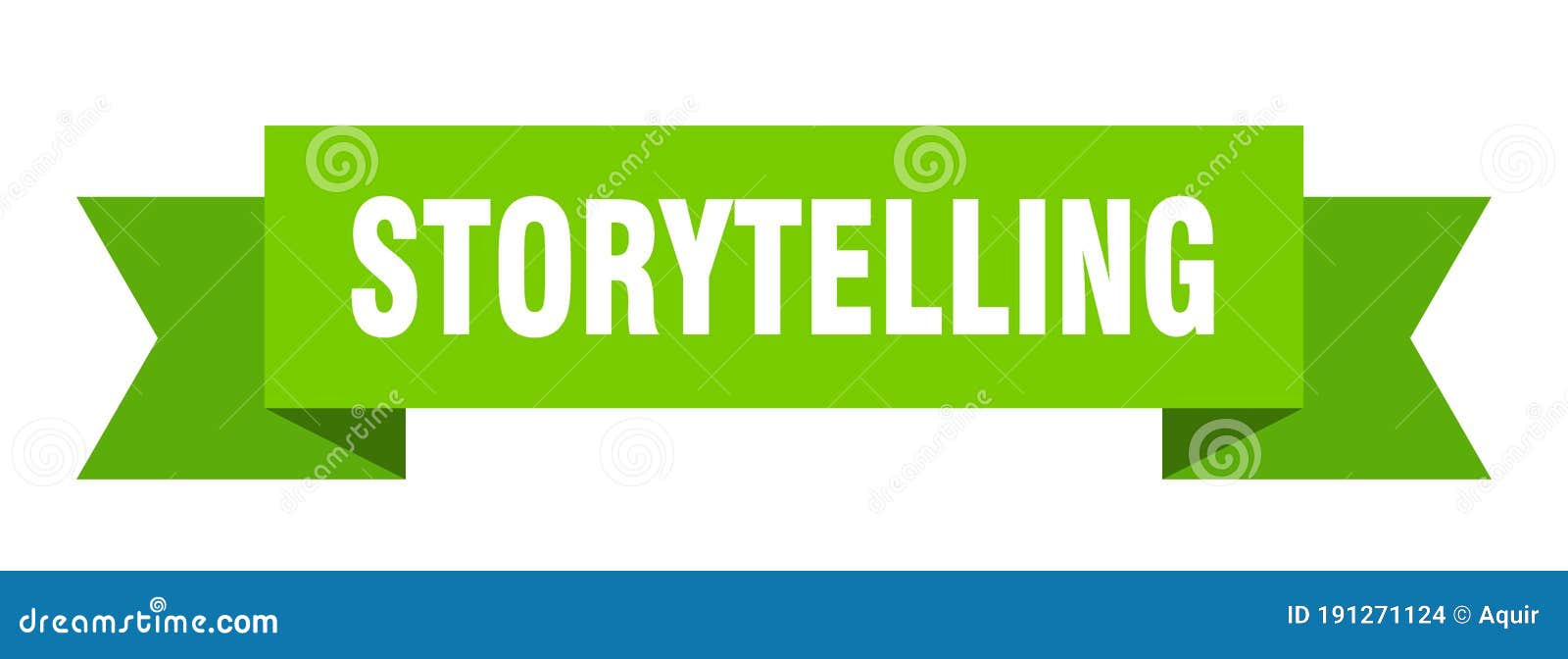 Storytelling ribbon. stock vector. Illustration of banner - 191271124