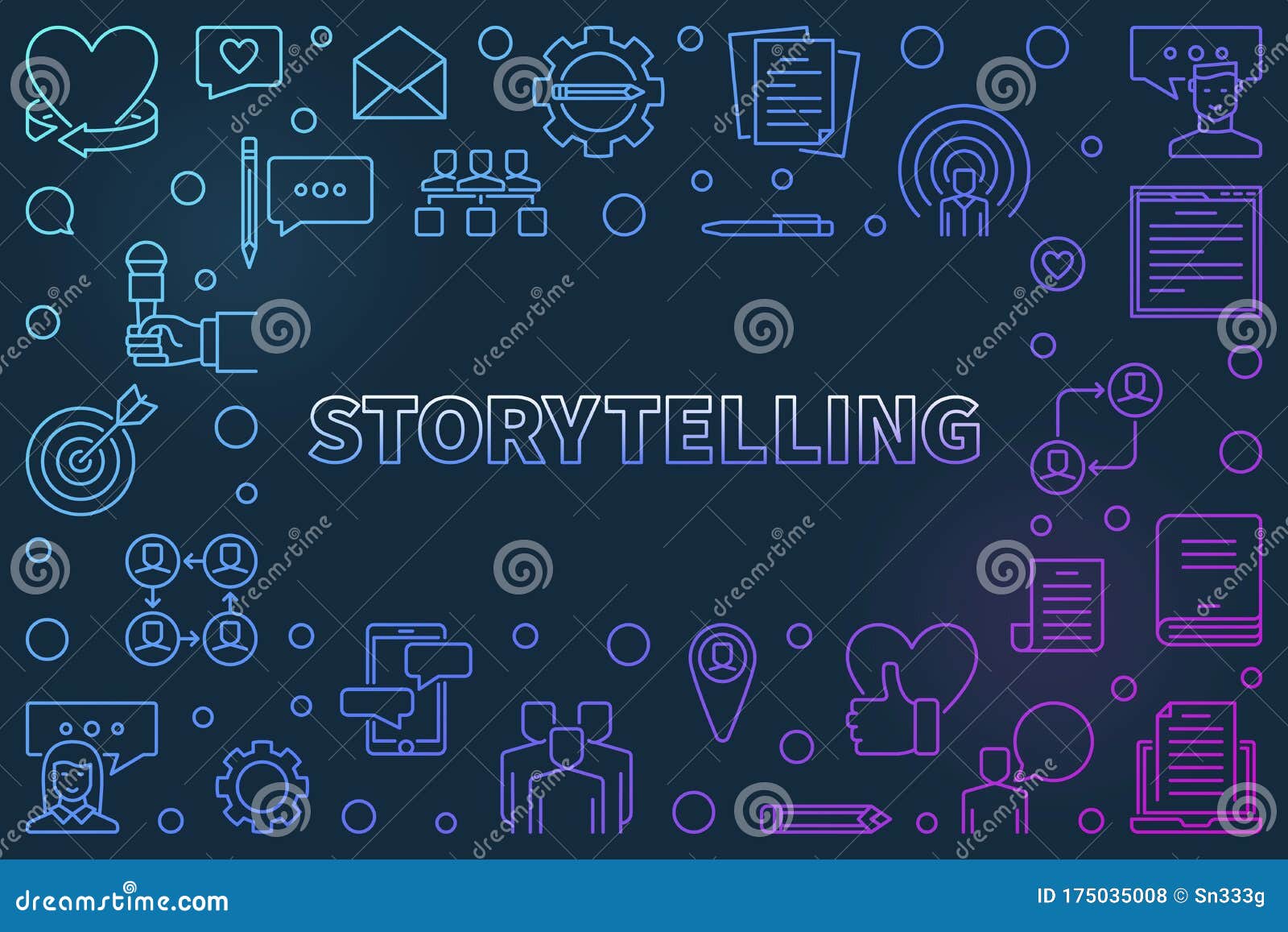Storytelling Vector Concept Color Illustration Royalty-Free Stock Photo ...