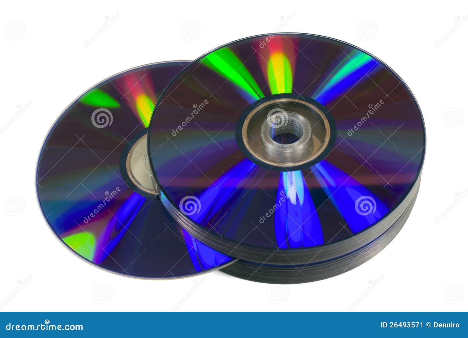 Stos Dysk Optyczny (CD, DVD Lub Ray) Ilustracji - Ilustracja złożonej z ...