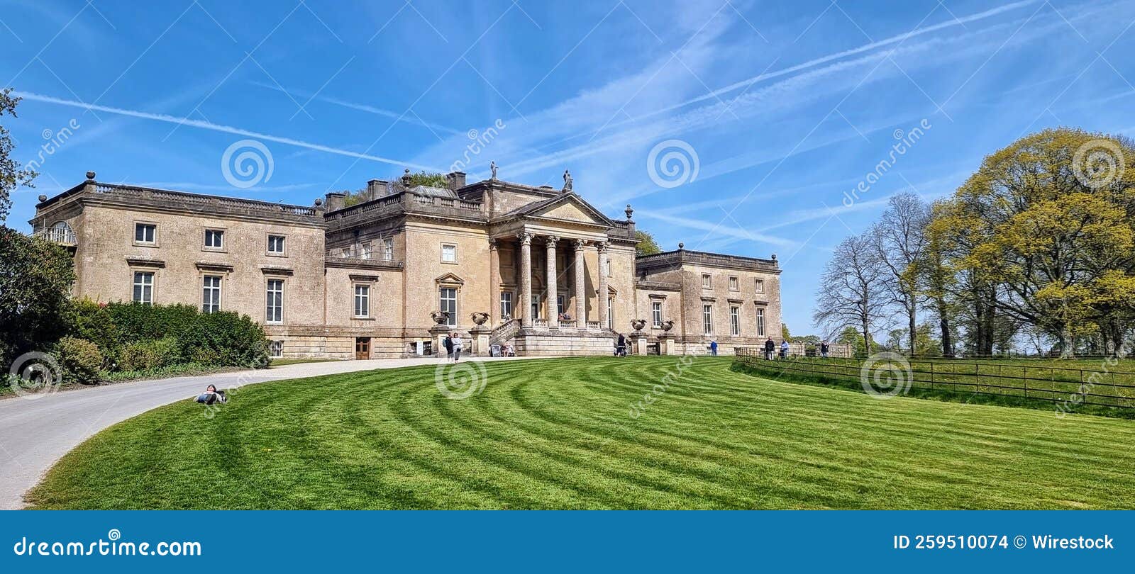 Stourhead Park Temple Flora Stock Photo - Image of garden, mountain ...