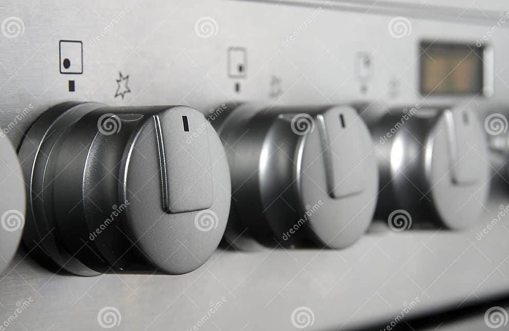Stove buttons stock photo. Image of cook, buttons, stainless - 22933920