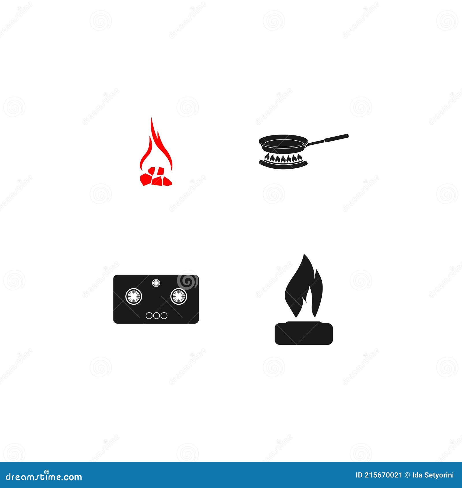 Stove logo stock vector. Illustration of vector, elements - 215670021