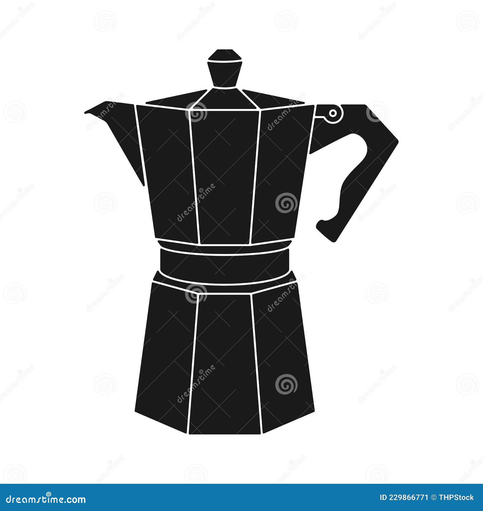 Stovetop Espresso Maker Vector Stock Vector - Illustration of espresso ...